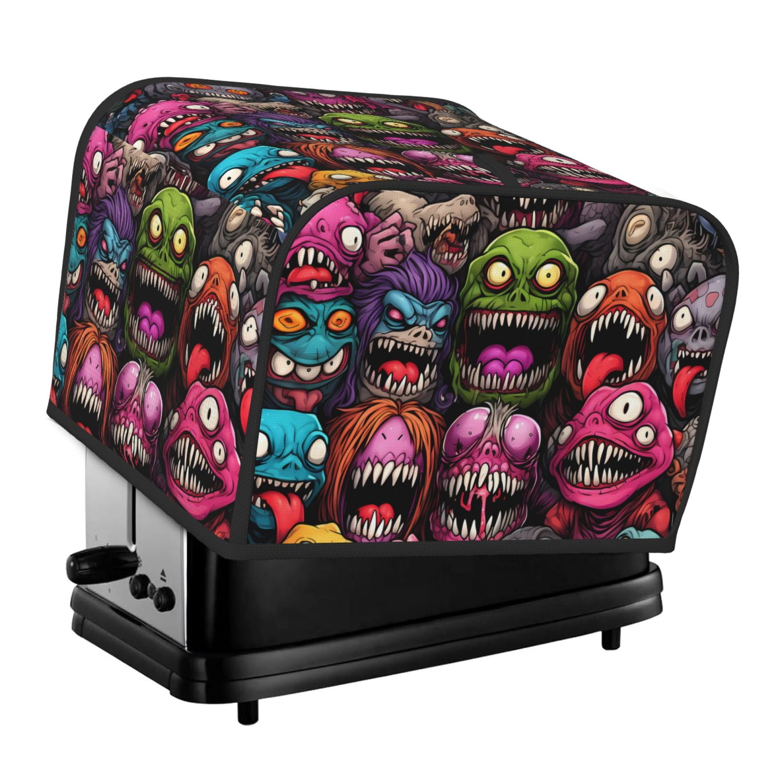 Goofa Monstrous Cartoon Characters Print Toaster Cover 4 Slice, Four ...