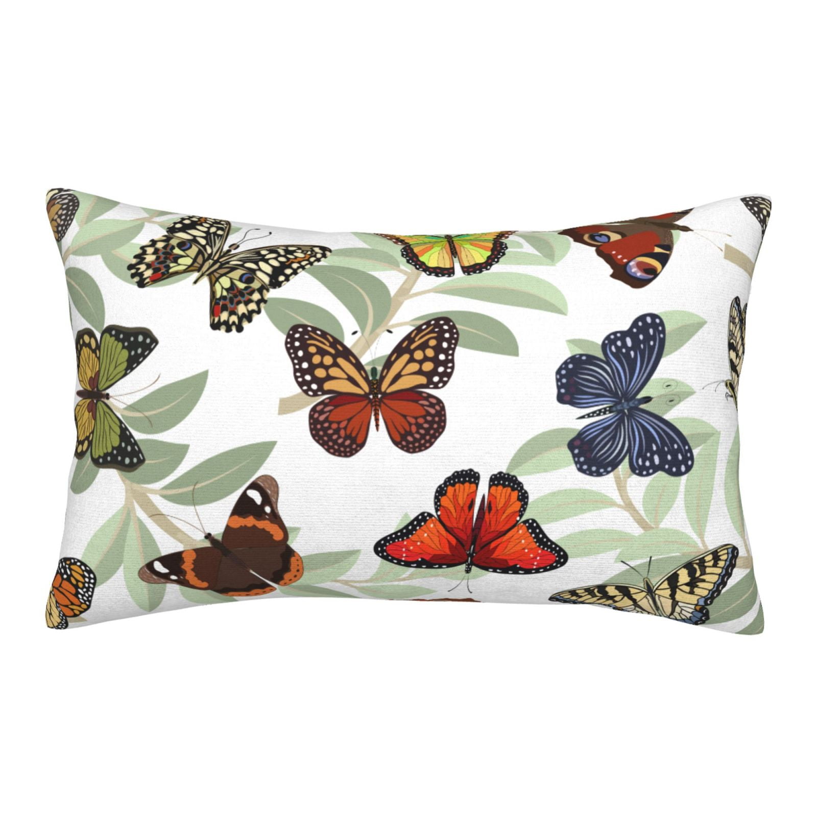 Goofa Multicolored Butterflies Pattern Pillow Case – Plush & Soft ...