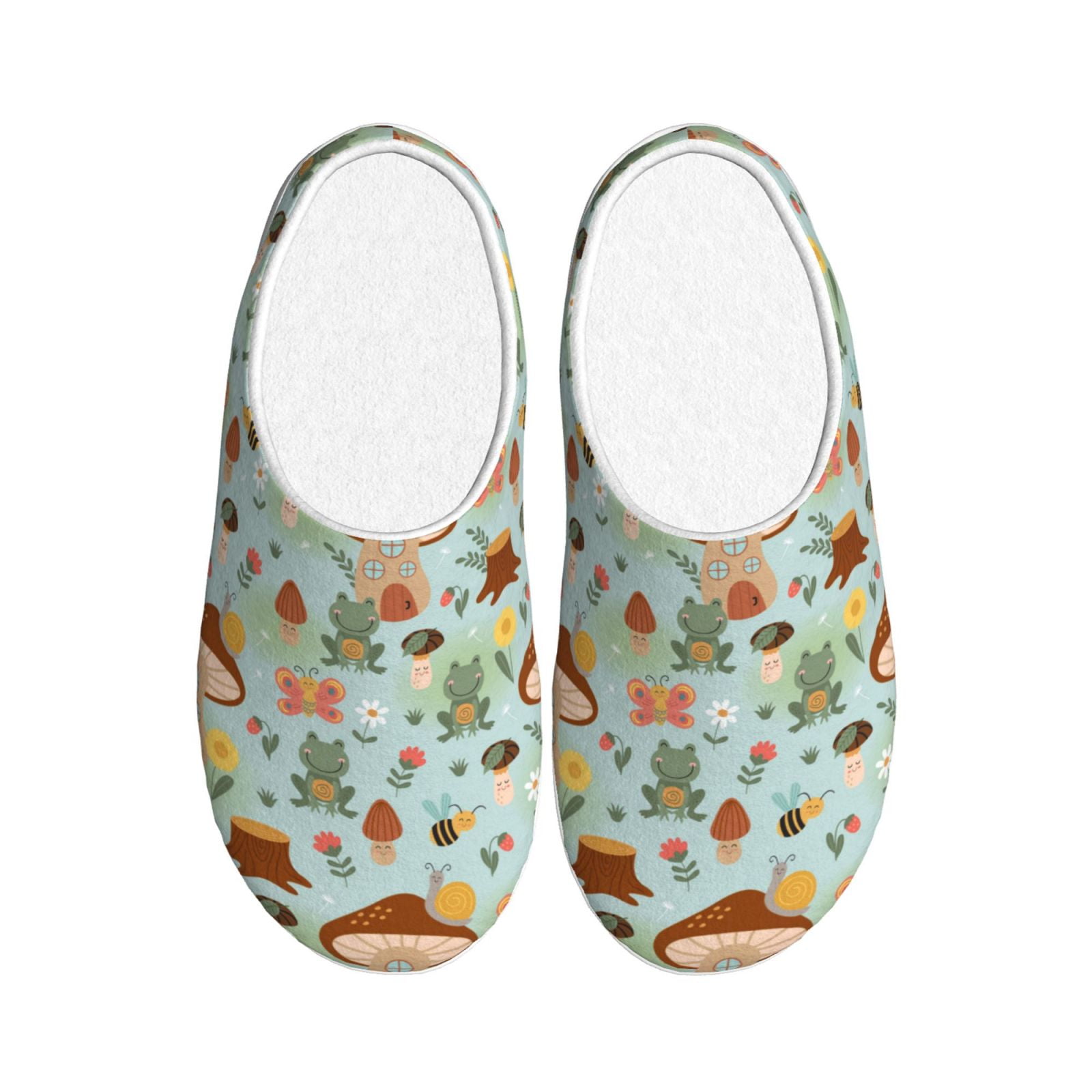 Goofa Mushroom House Insect Frog Print Womens Mens Cotton Lightweight ...