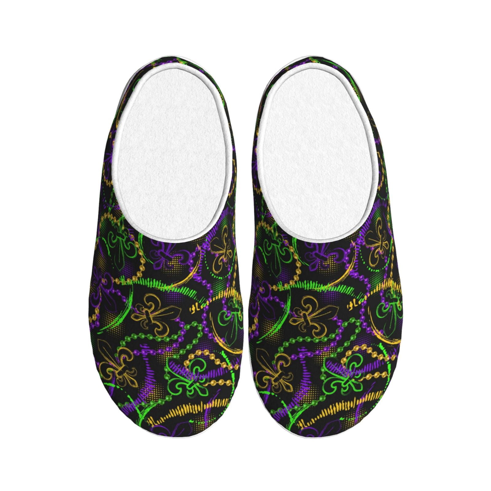 Goofa Neon Mardi Gras Print Womens Mens Cotton Lightweight House ...