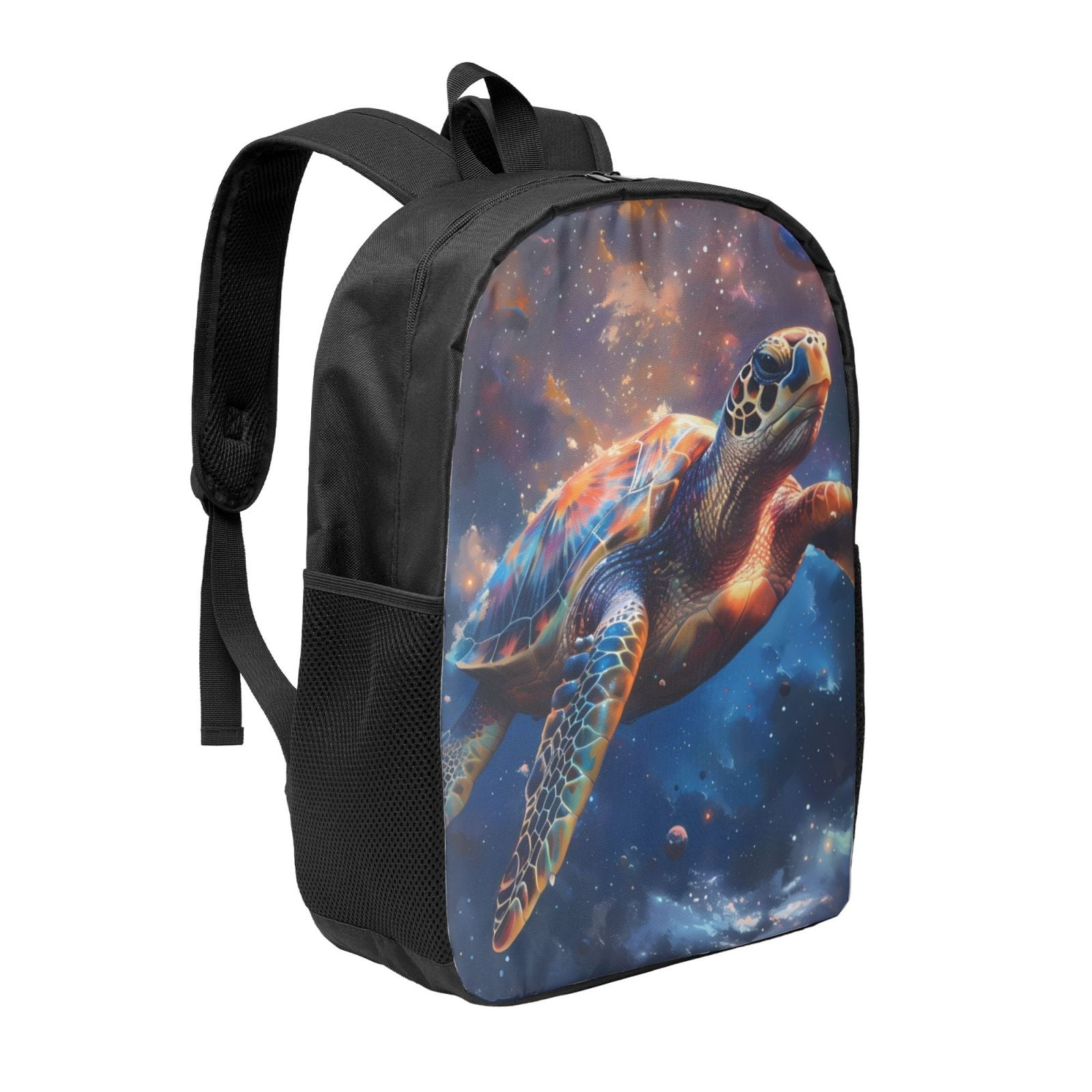 Goofa Night Sky Turtle Pattern 17in Student Backpack - School, Travel ...