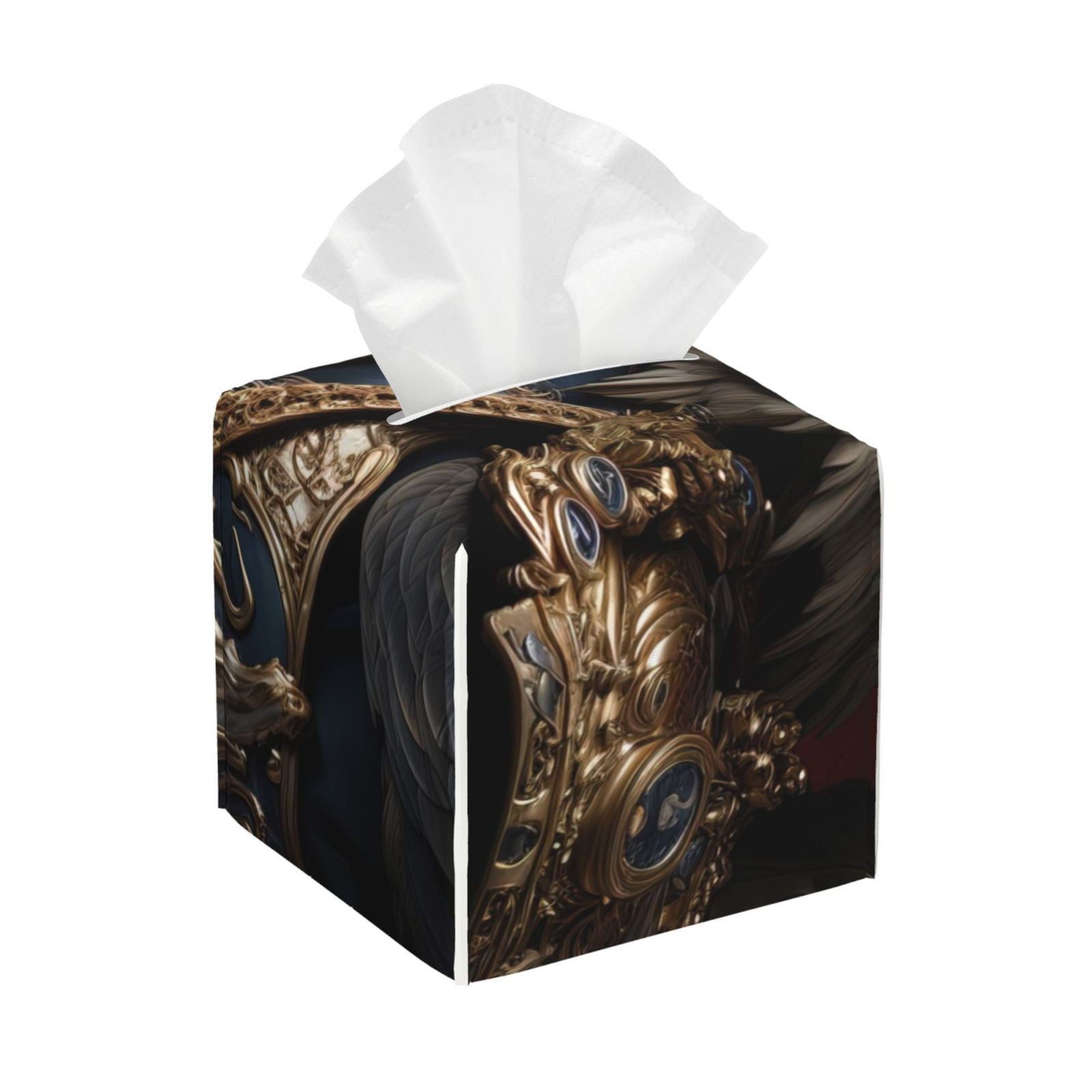 Goofa Noble Style Bald Eagle Tissue Box Cover PVC Leather Tissue Holder ...