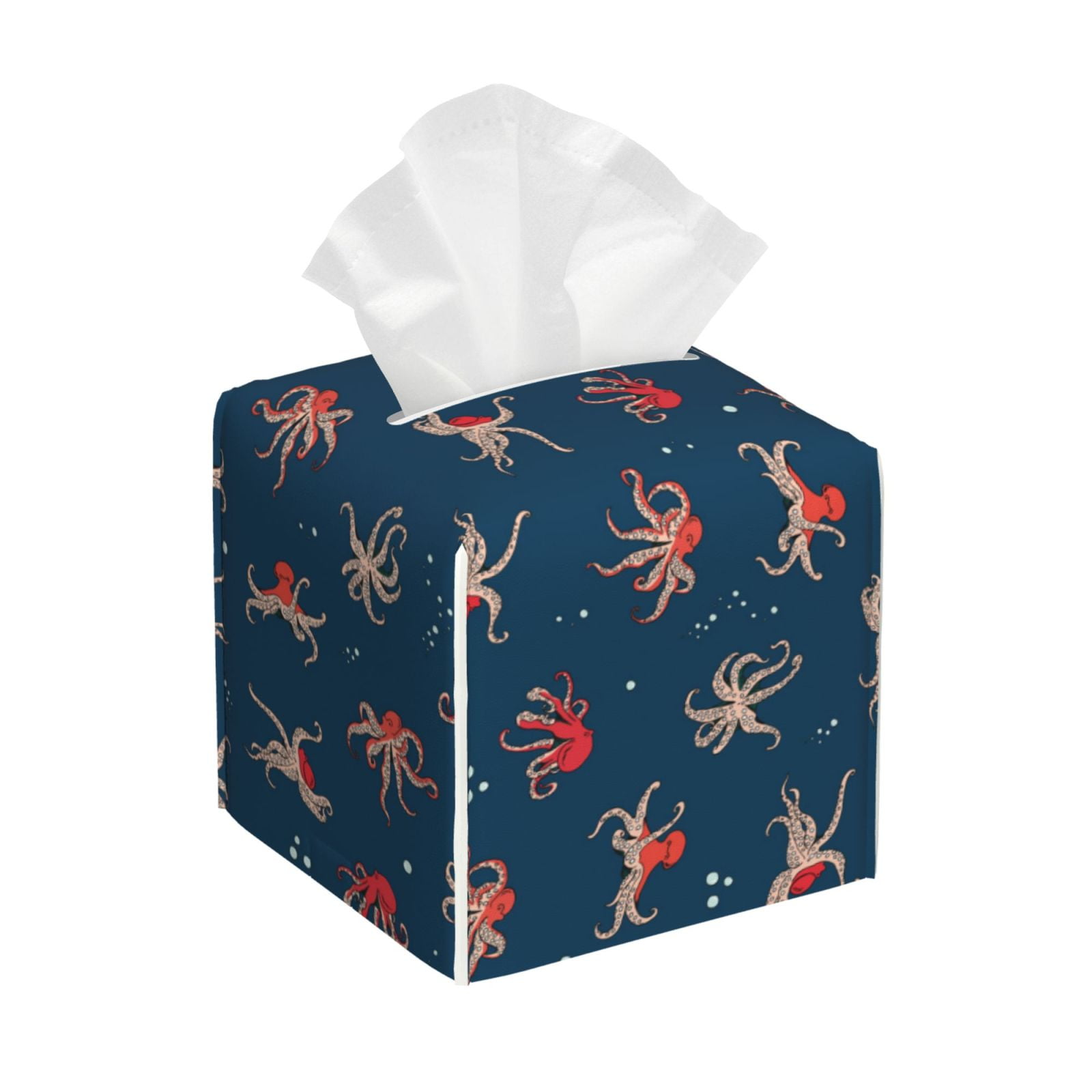 Goofa Octopus Sea Life Tissue Box Cover PVC Leather Tissue Holder ...