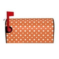 Goofa Orange And White Polka Dot Pattern Mailbox Cover, Mailbox ...