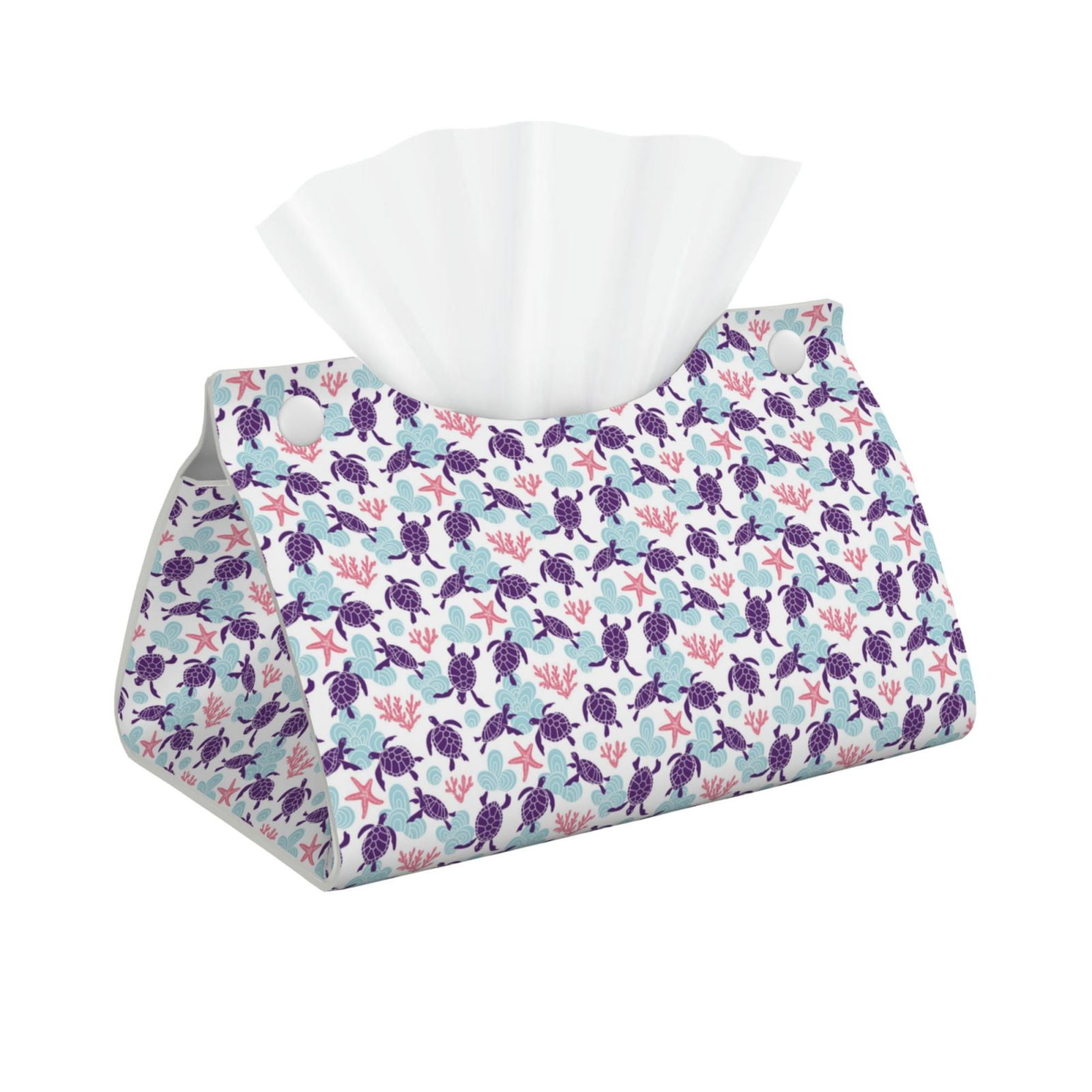 Goofa Ornamental Turtles Pattern Triangle Square Tissue Box Cover ...