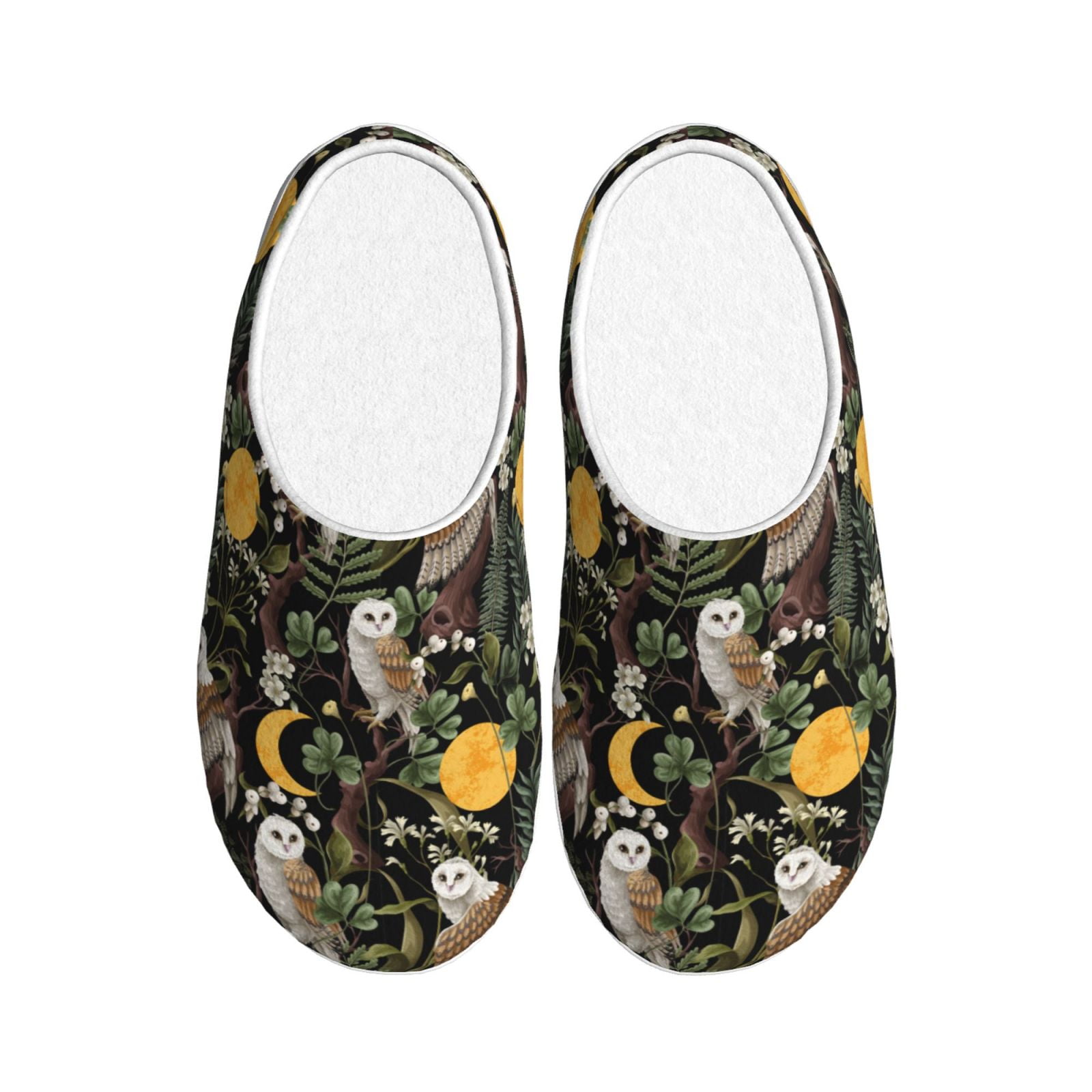 Goofa Owls And Plants Print Womens Mens Cotton Lightweight House ...