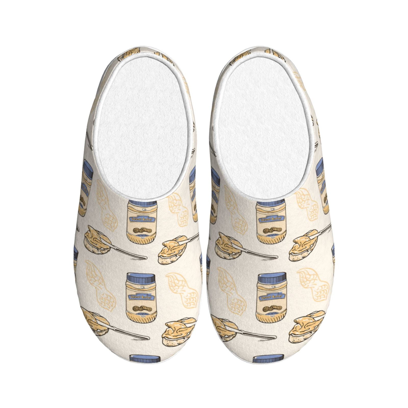 Goofa Peanuts Print Womens Mens Cotton Lightweight House Slippers ...