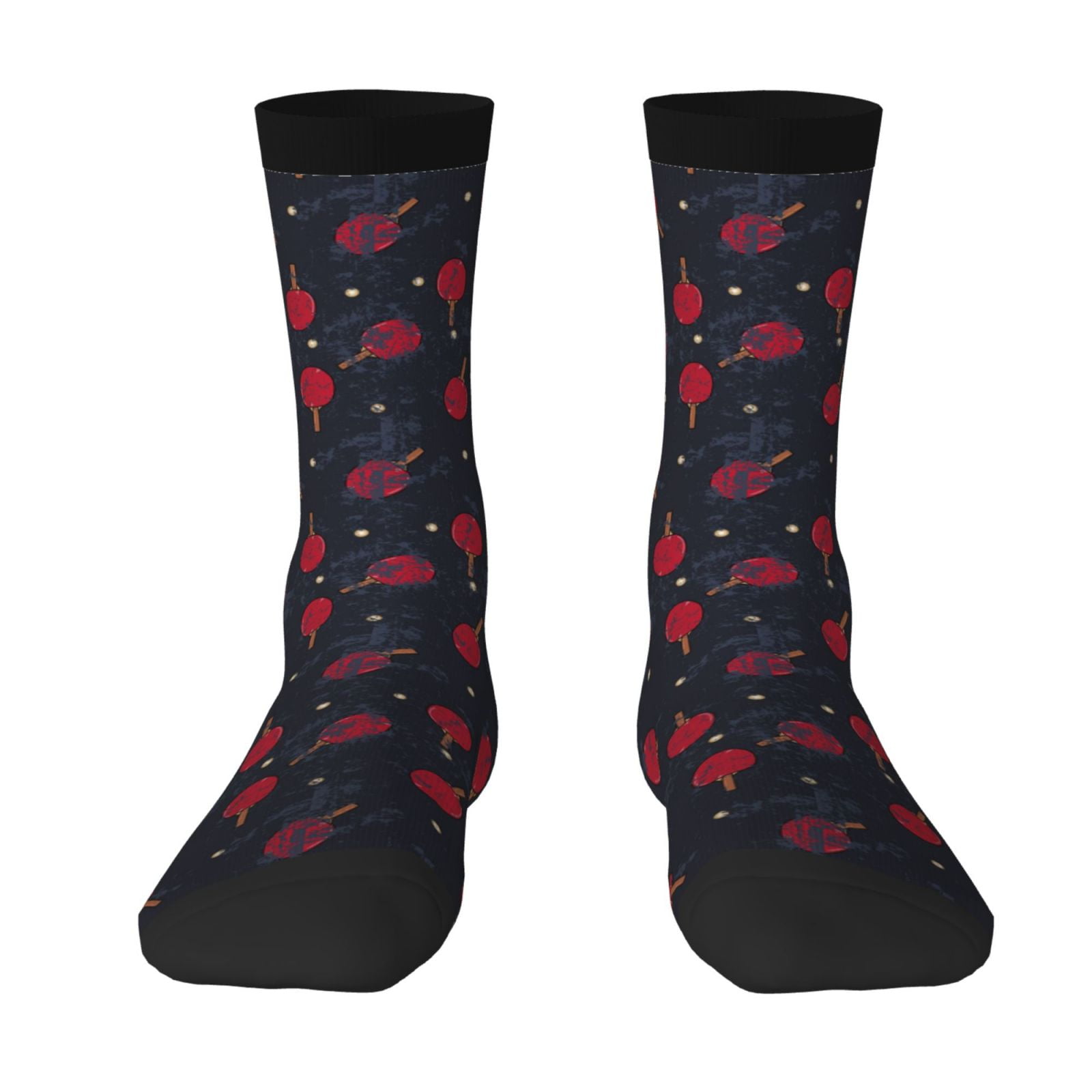 Goofa Ping Pong Printed Men's Crew Socks, Soft Durable Breathable ...