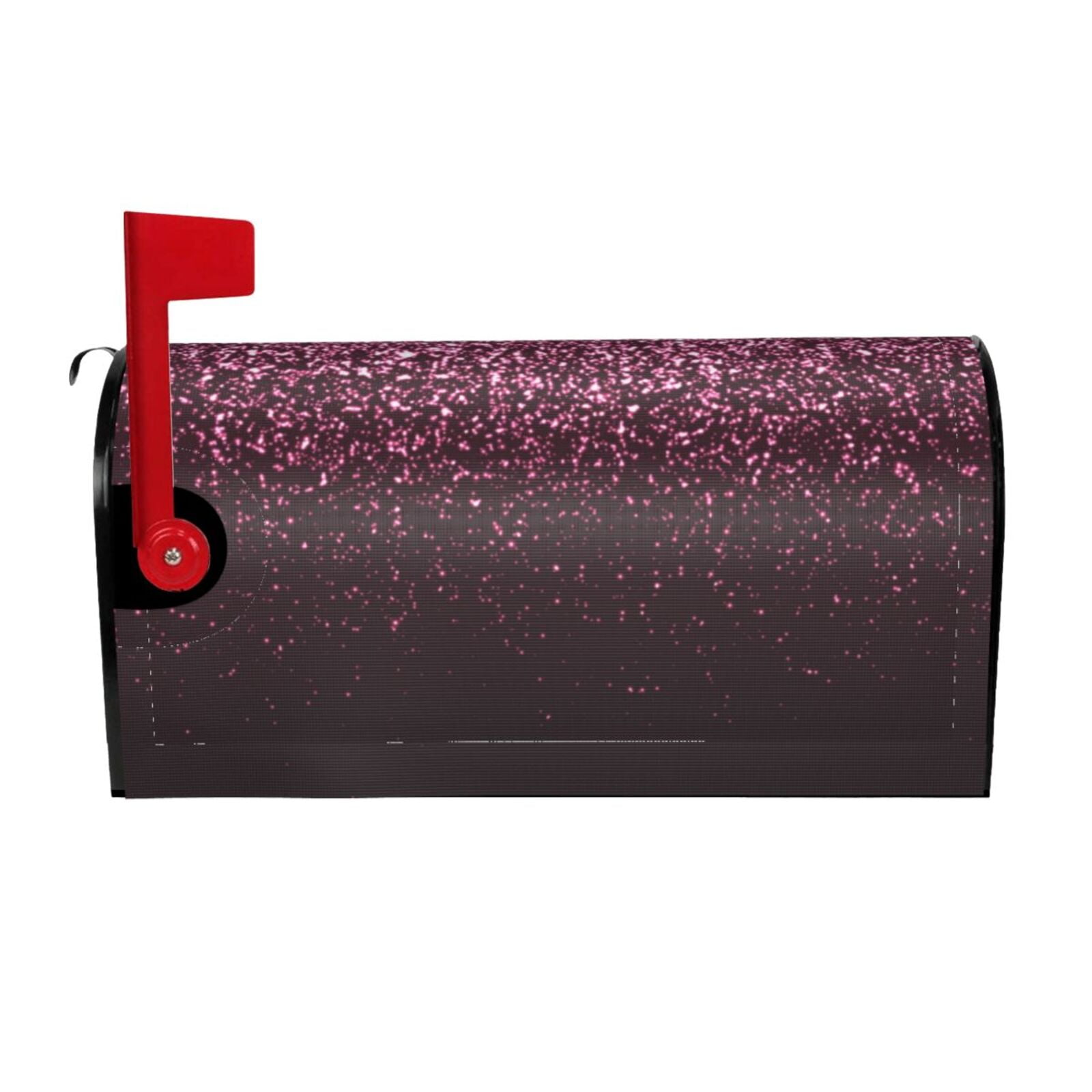 Goofa Pink Glitter Sparkles A Pattern Mailbox Cover, Mailbox Decoration ...
