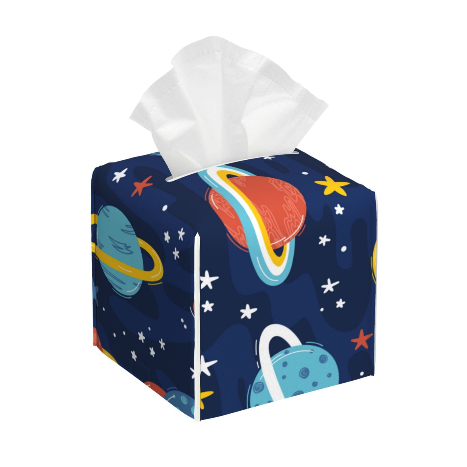 Goofa Planets and Stars Tissue Box Cover PVC Leather Tissue Holder ...