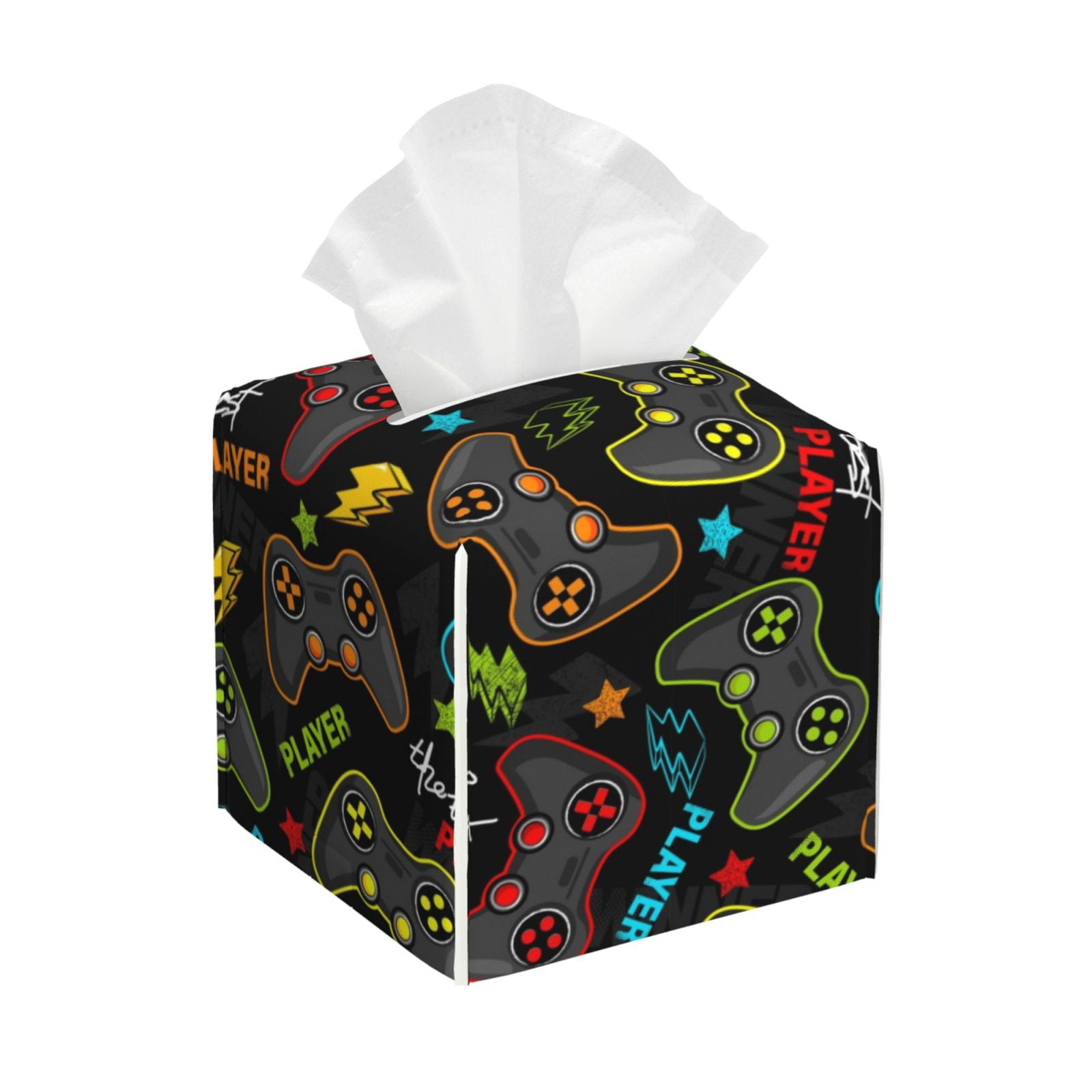 Goofa Play Game3 Tissue Box Cover PVC Leather Tissue Holder Square ...