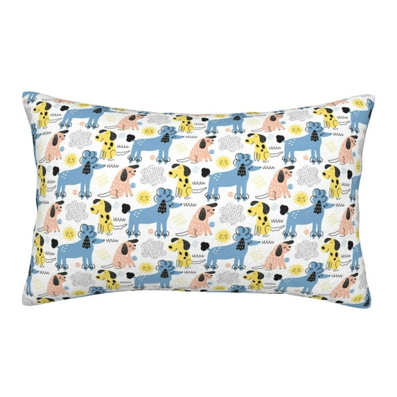 Goofa Poodle Dog Pattern Pillow Case – Plush & Soft Cushion Cover ...