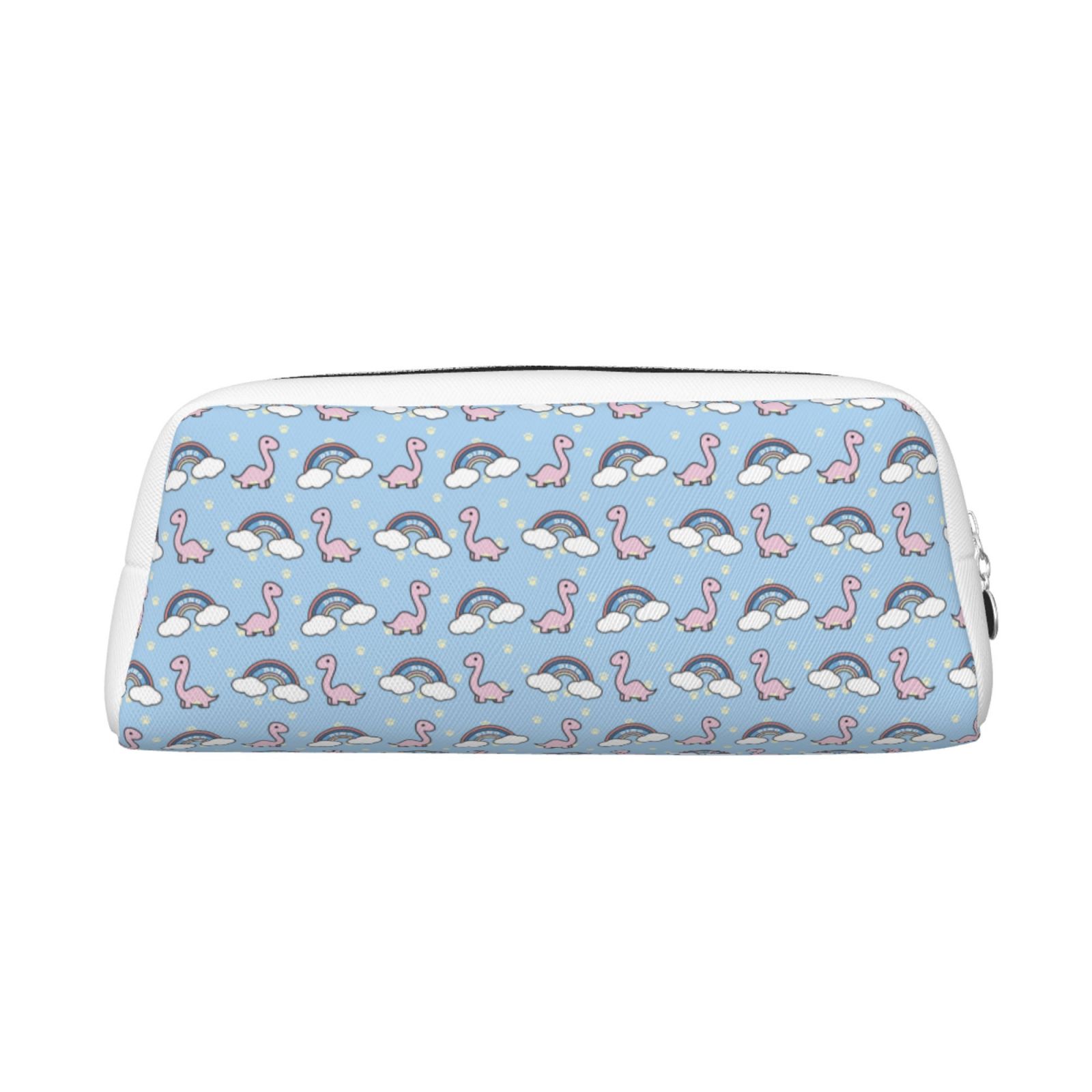 Goofa Rainbow Dinosaur Pattern Leather Pencil Case, Pencil Pouch ...