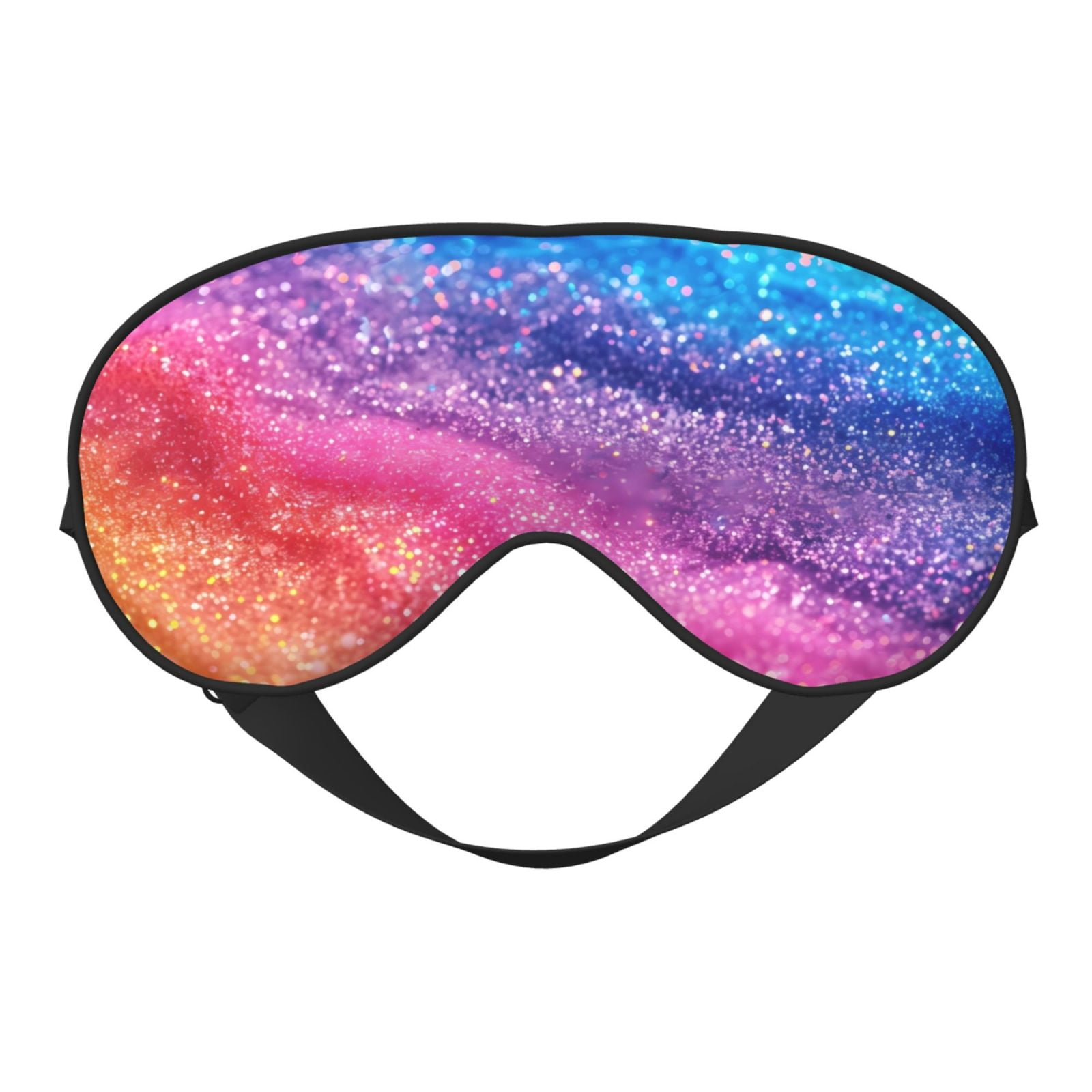 Goofa Rainbow Glitter Cute Printed Sleep Eye Mask for Men Women, Zero ...