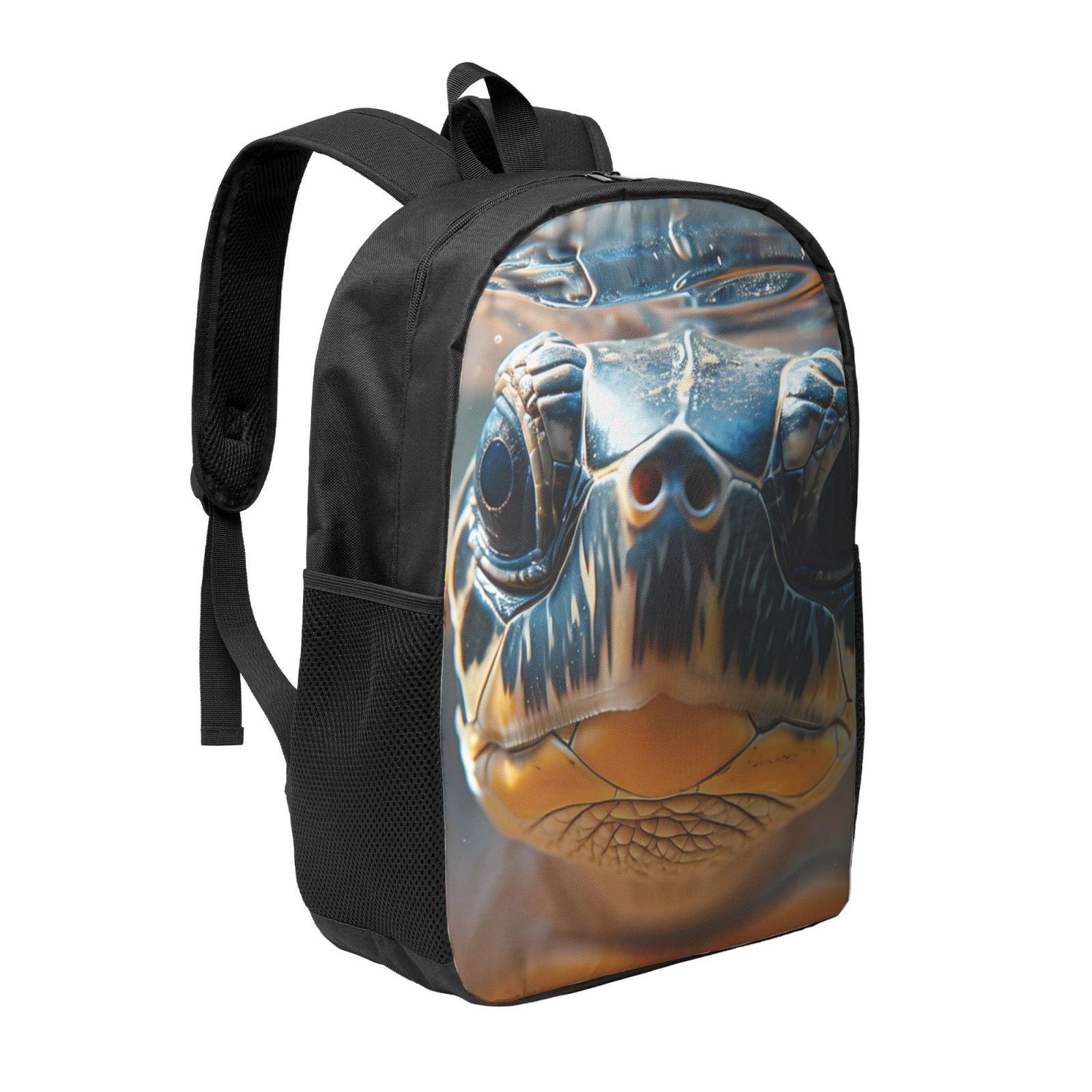 Goofa Realistic Cute Sea Turtle Pattern 17in Student Backpack - School ...