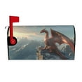 Goofa Red Dragon Mountain Sunrise Pattern Mailbox Cover, Mailbox ...