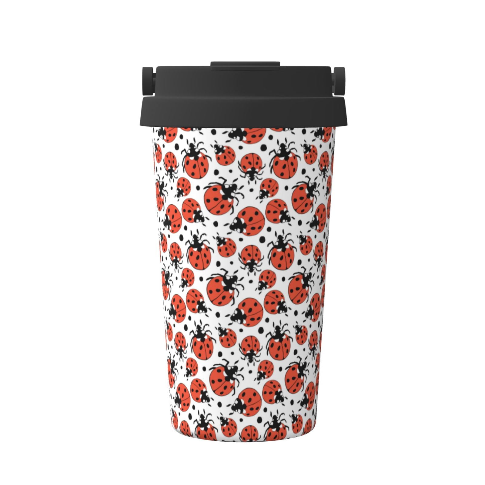 Goofa Red Ladybugs for Insulated Travel Coffee Mug Spill Proof Leak ...