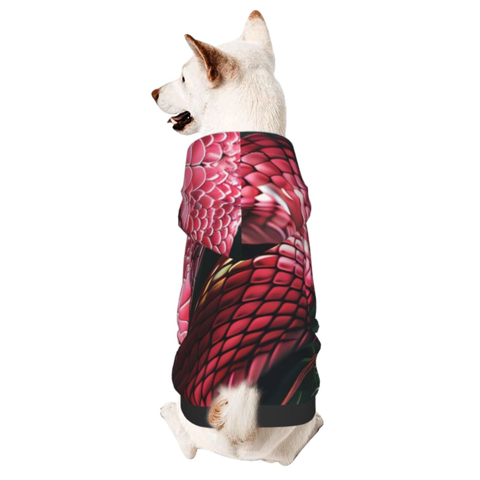 Goofa Red Viper Jungle Intensity Pattern Small Dog Sweater Hoodies Pet ...