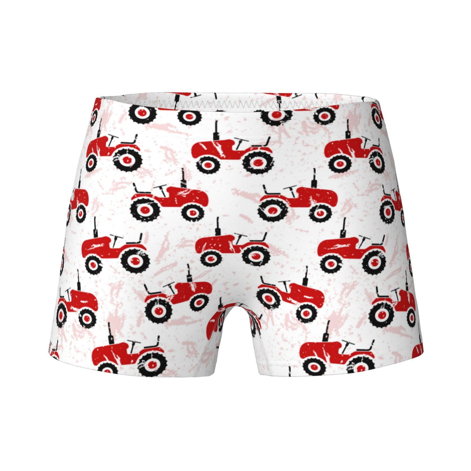 Goofa Red Wheeled Tractors Pattern Girls Cotton Underwear，Breathable ...