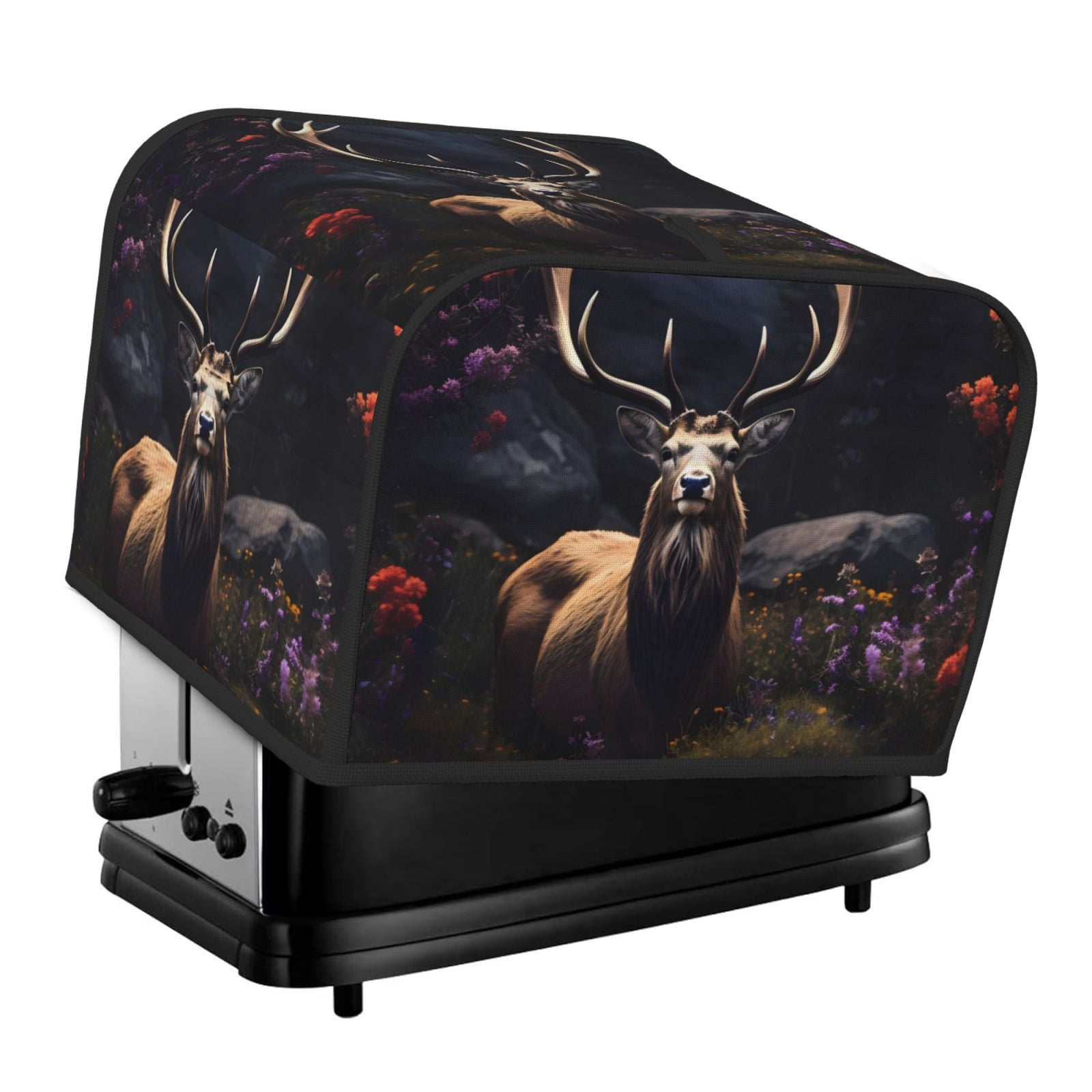 Goofa Regal Stag In Forest Print Toaster Cover 4 Slice, Four Slice ...