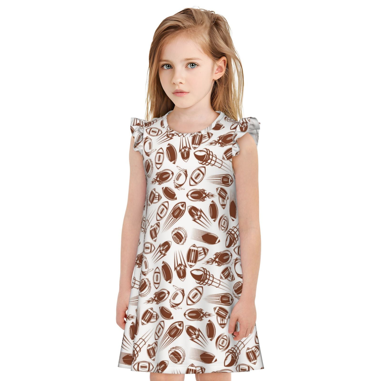 Goofa Rugby Style Pattern Sweet & Sassy Girls' Nightgowns - Short ...