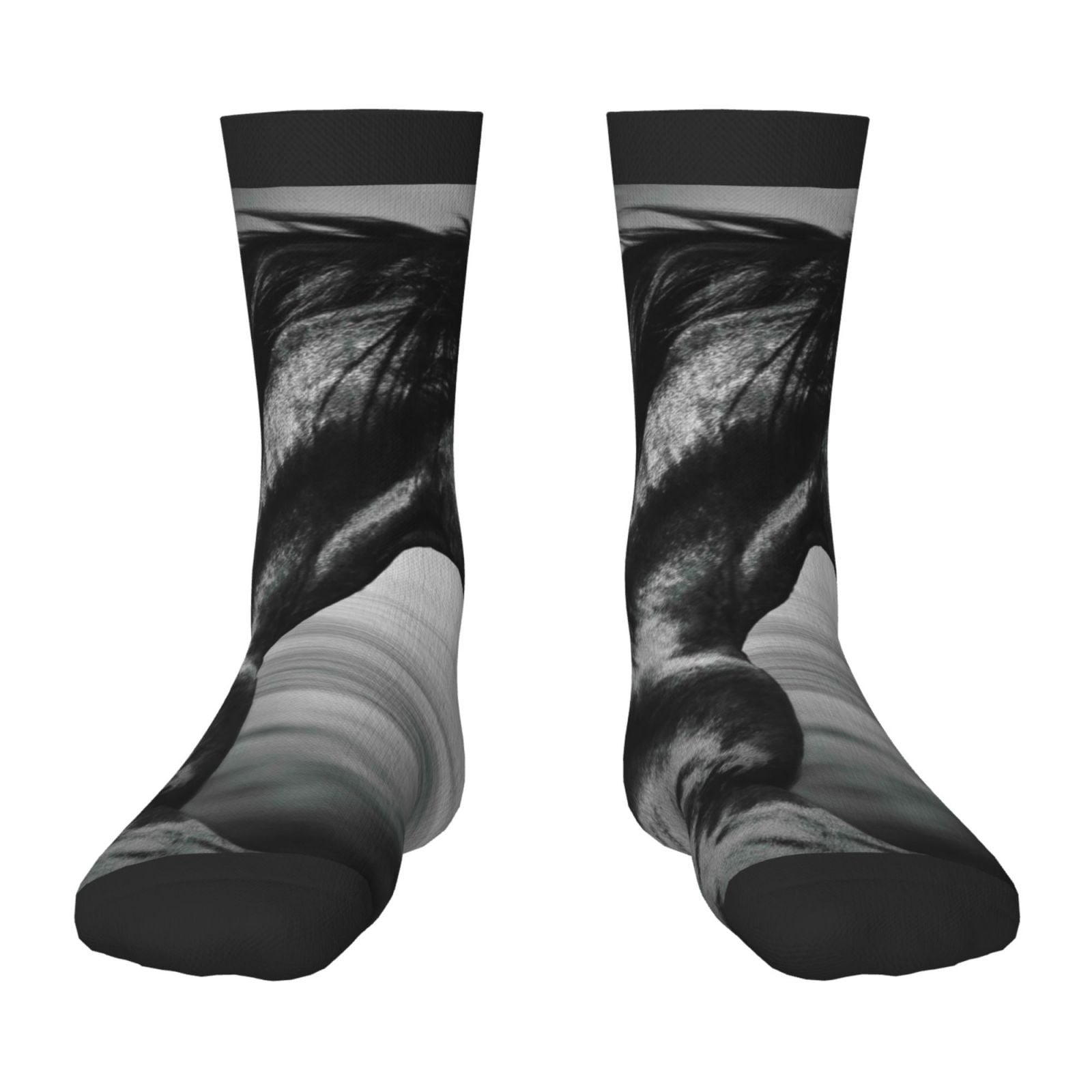 Goofa Running Horse Pattern Children's Crew Socks, Kids' Daily Wear and ...