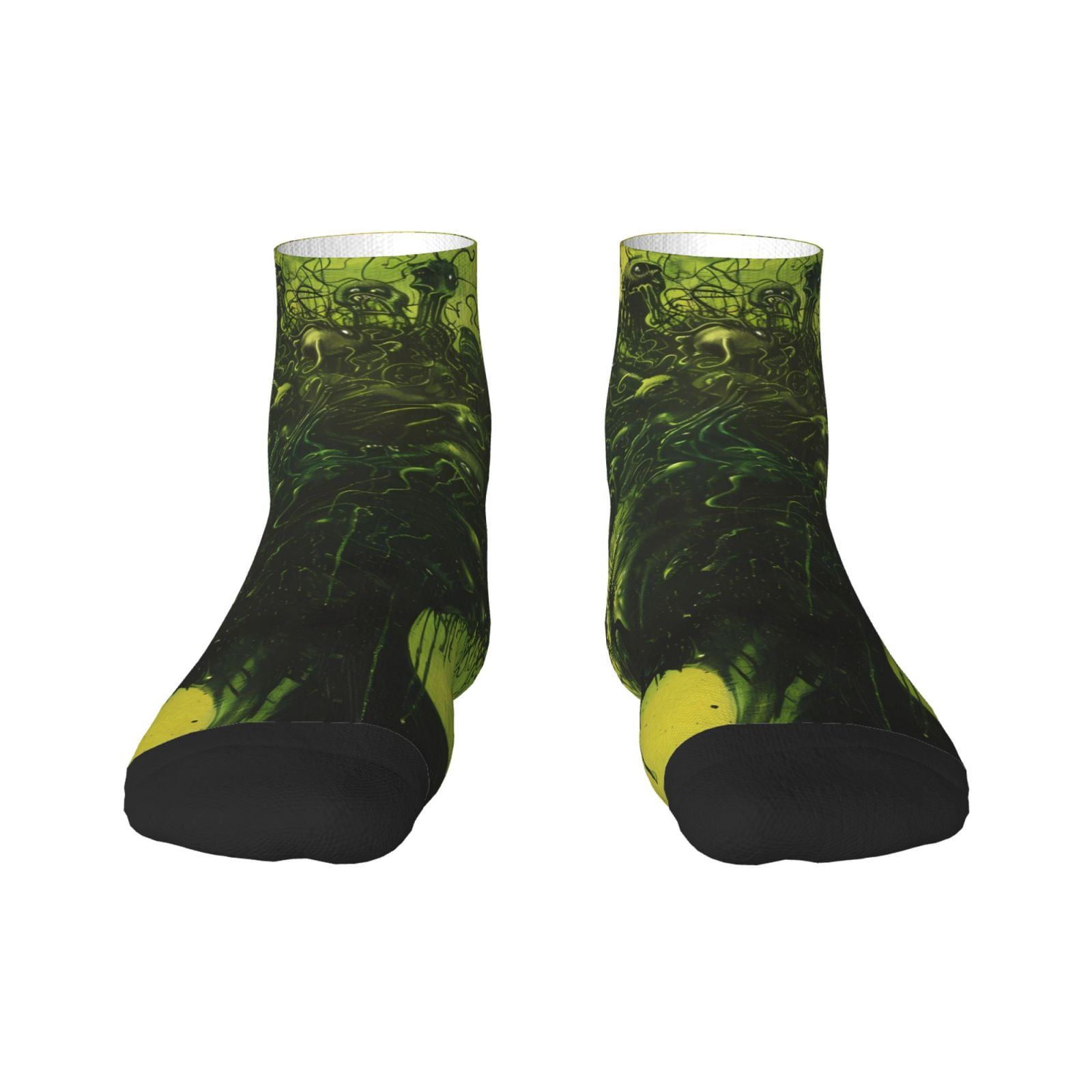 Goofa Screaming Horror Art Pattern Non Slip Socks with Grips for ...