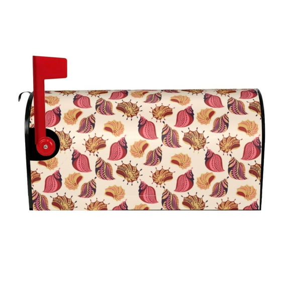 Goofa Sea Shells Pattern Mailbox Cover, Mailbox Decoration with ...