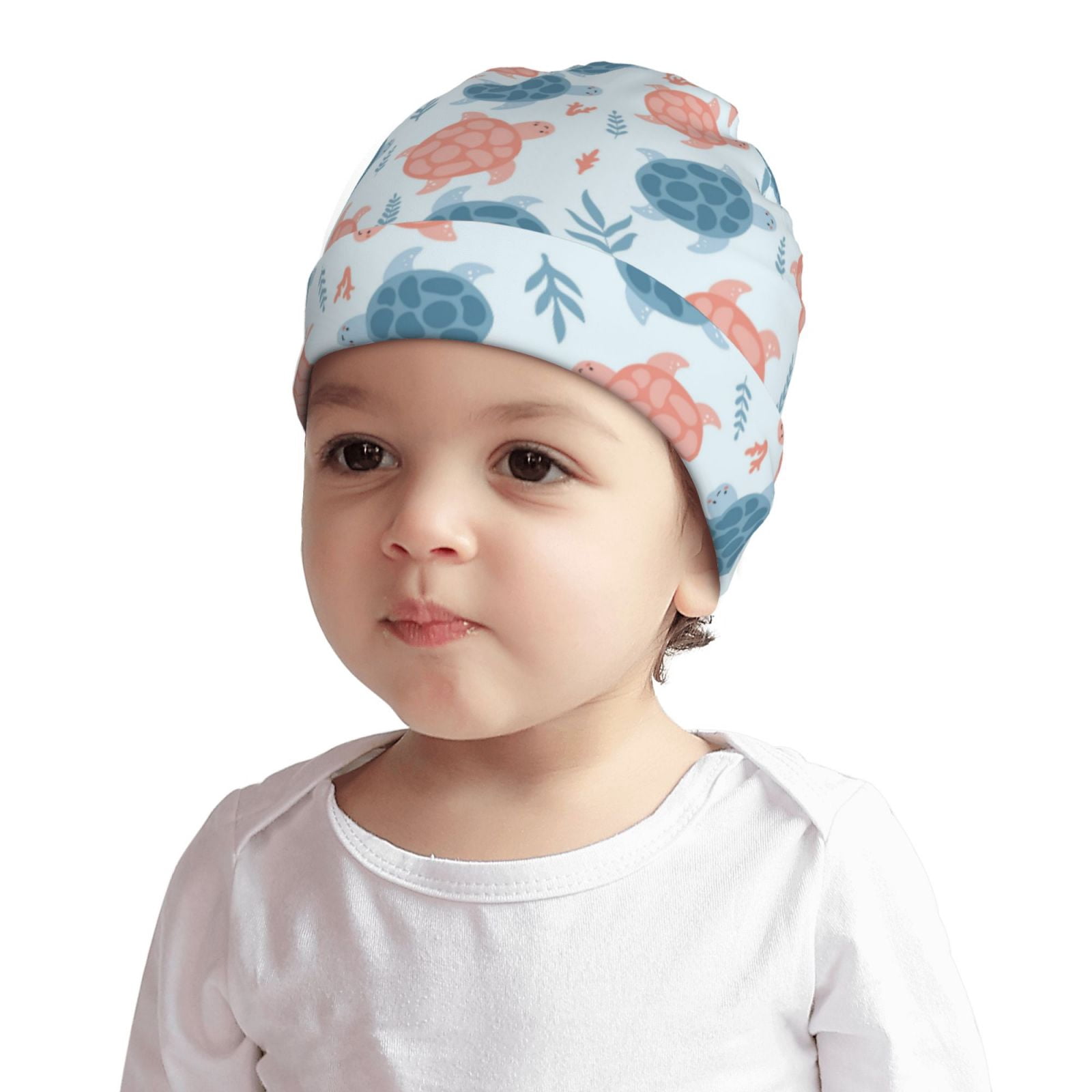 Goofa Sea Turtle Pattern Toddler Beanie Baby Boys Girls Beanies Kids ...