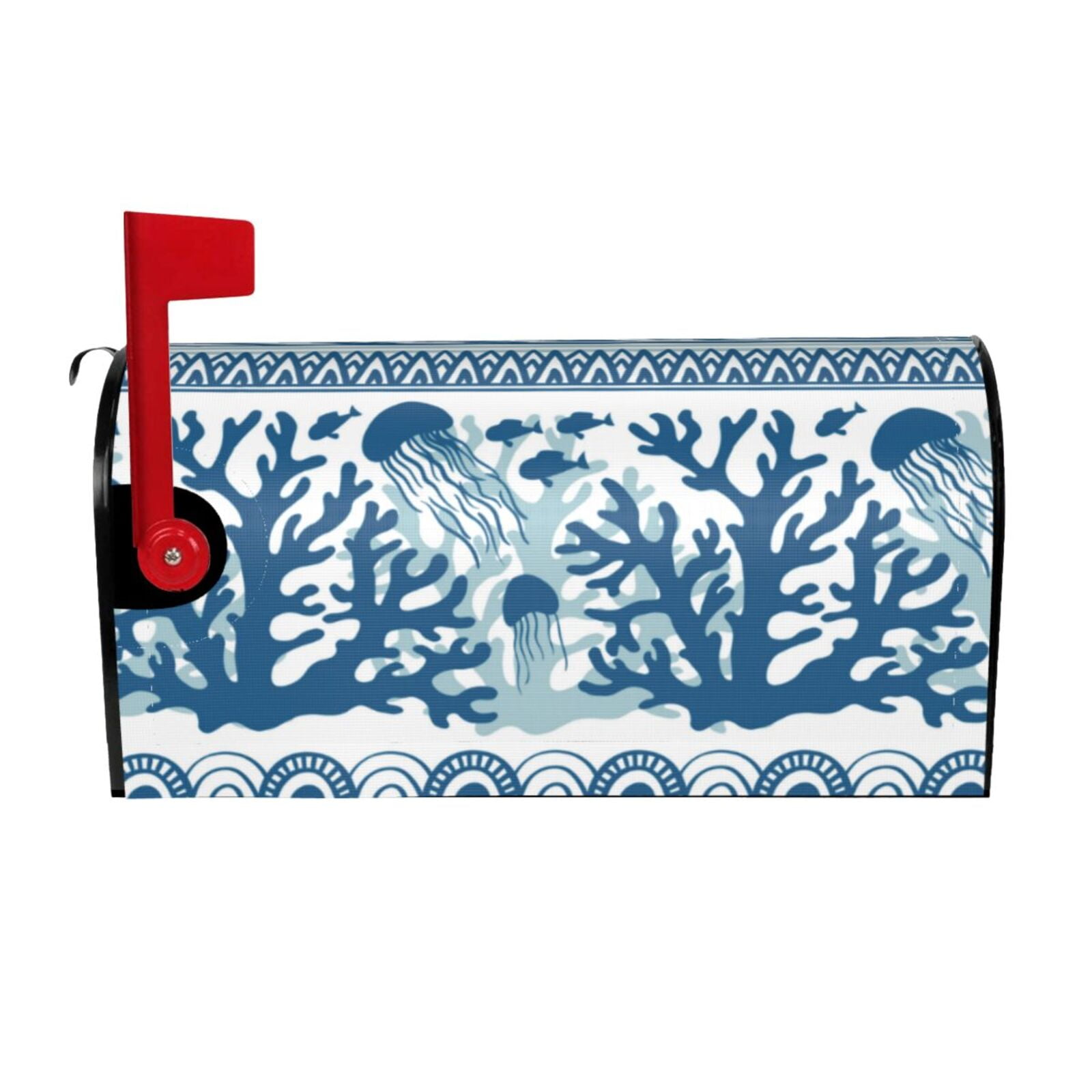 Goofa Sea Underwater Jellyfish Pattern Mailbox Cover, Mailbox ...