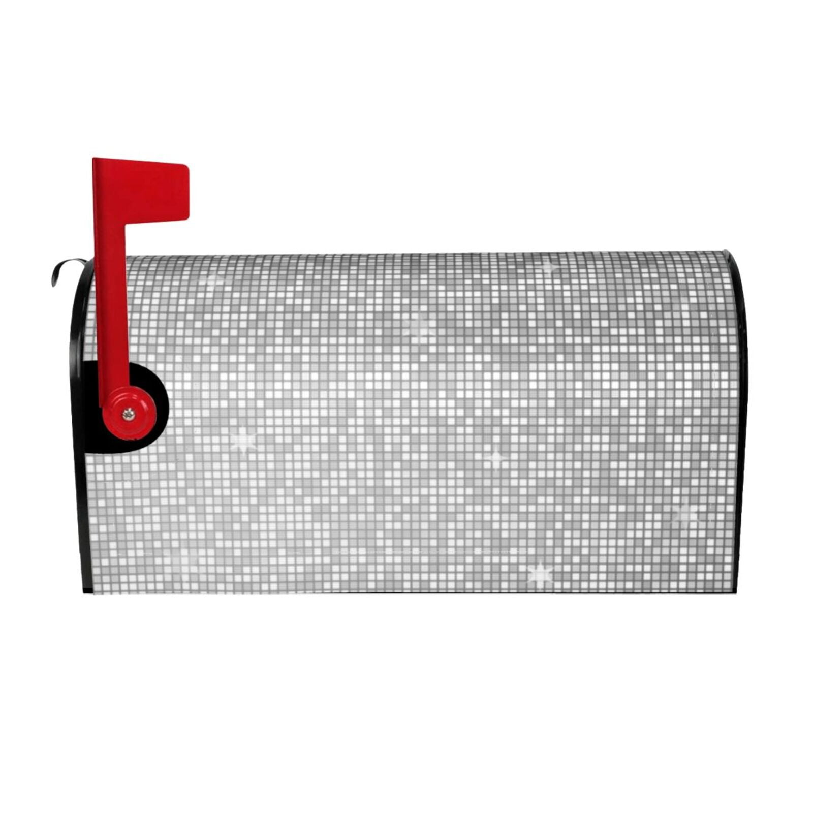 Goofa Silver Mosaic Pattern Mailbox Cover, Mailbox Decoration with ...