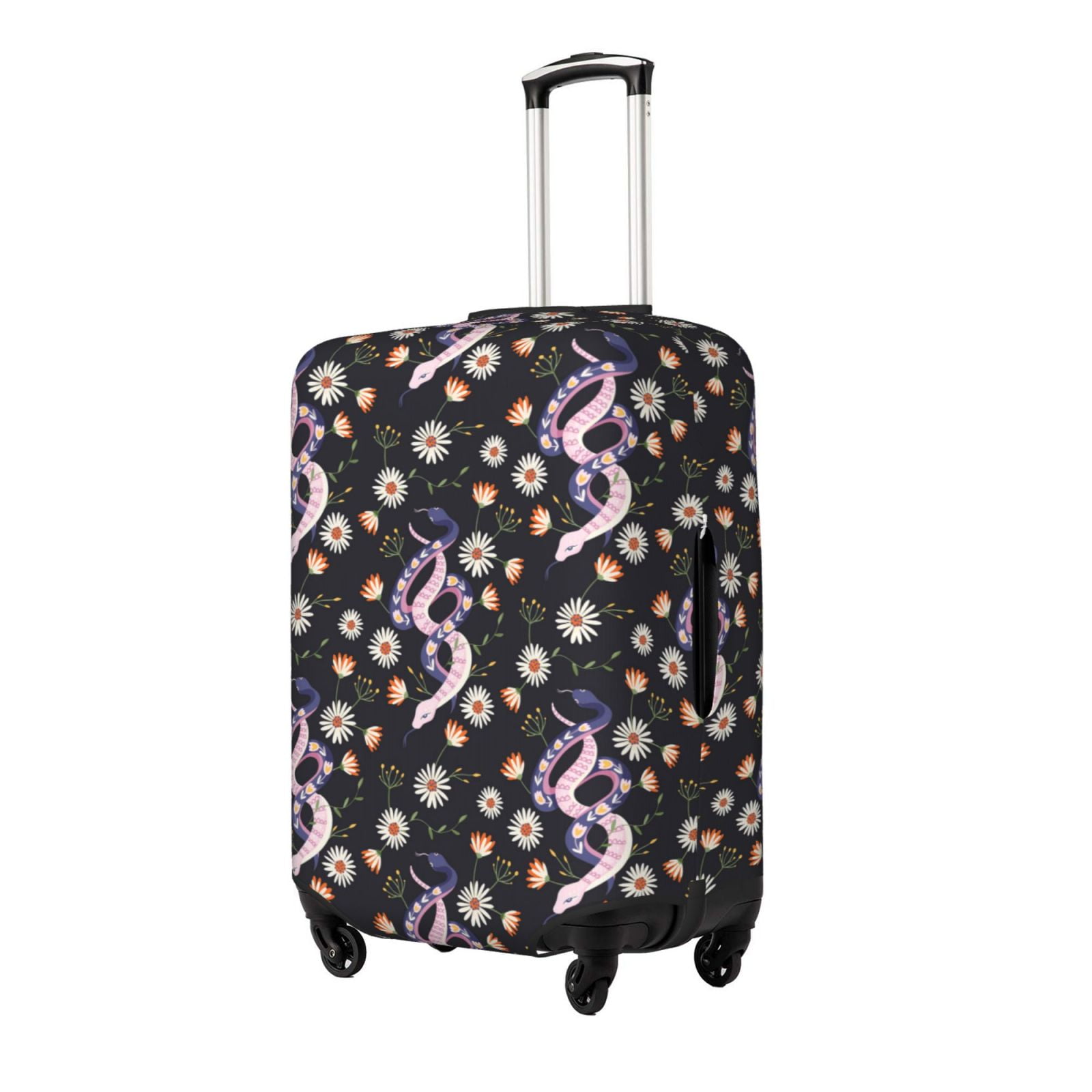 Goofa Snake And Floral1 Pattern Luggage Covers For Suitcase,Suitcase ...