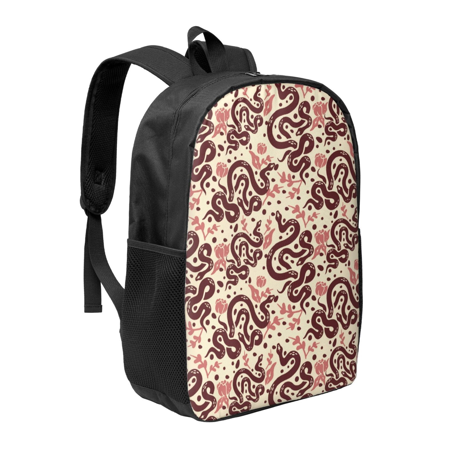 Goofa Snake Pattern 17in Student Backpack - School, Travel, Work ...