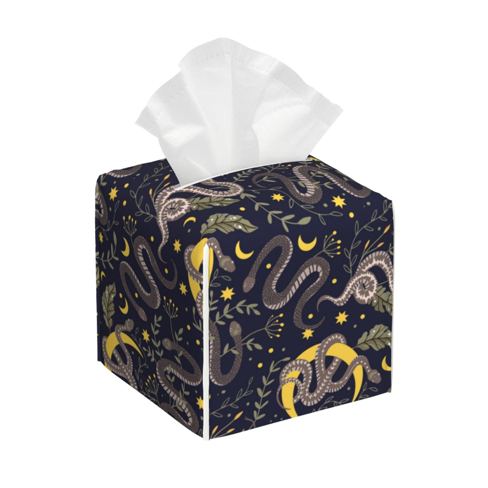 Goofa Snake Sleep Tissue Box Cover PVC Leather Tissue Holder Square ...
