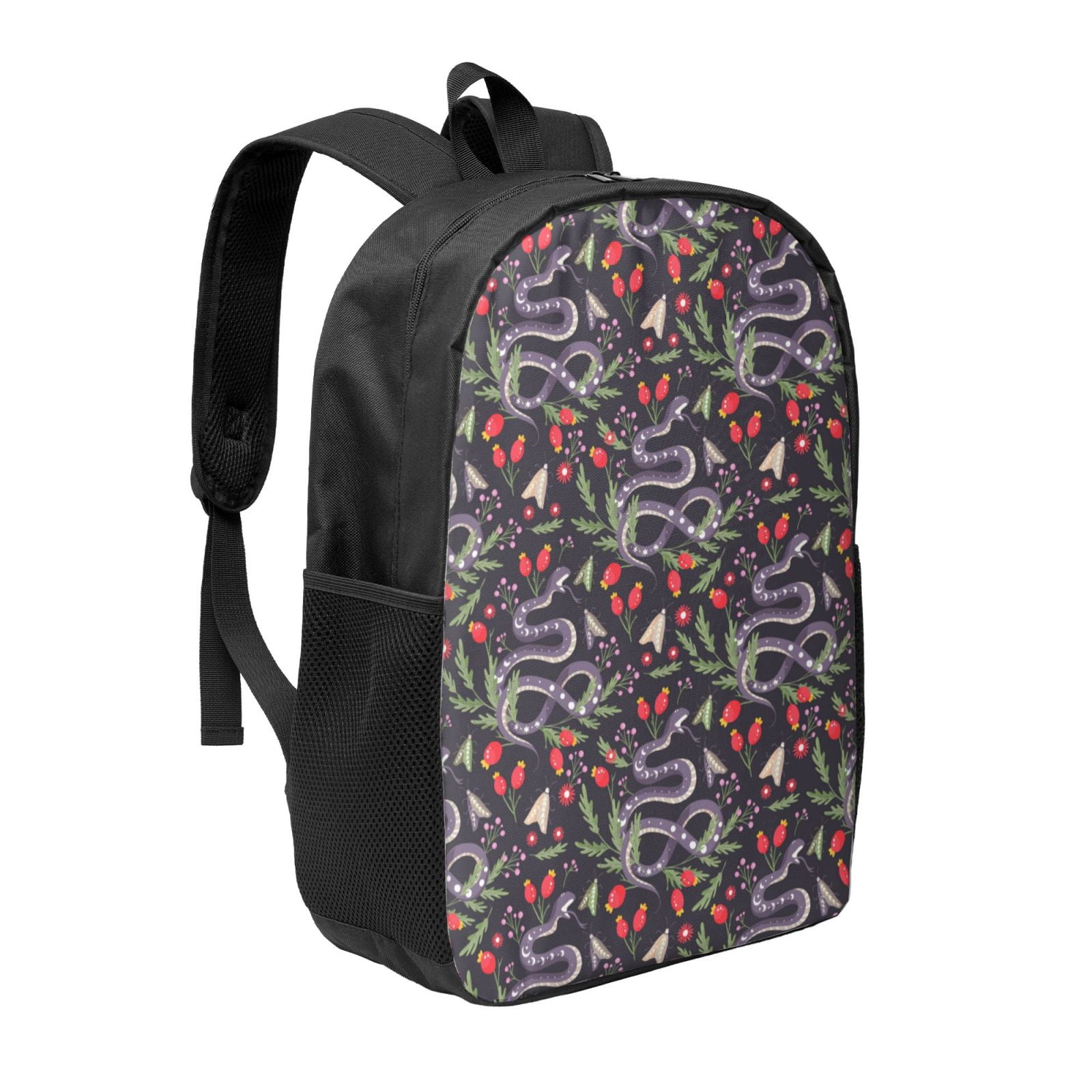 Goofa Snakes And Snake Fruit Pattern 17in Student Backpack - School ...