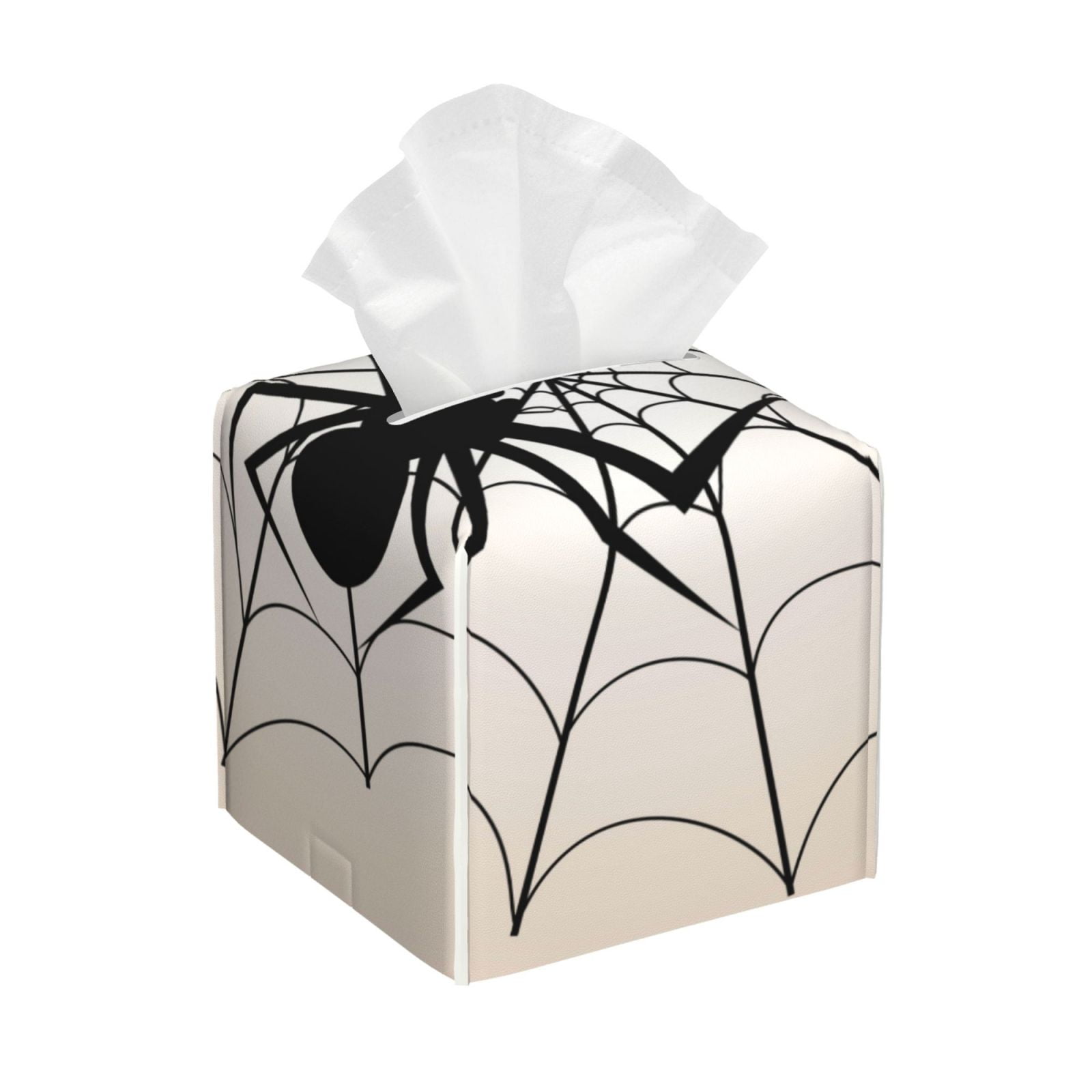 Goofa Spiders On The Web 1 Tissue Box Cover PVC Leather Tissue Holder ...