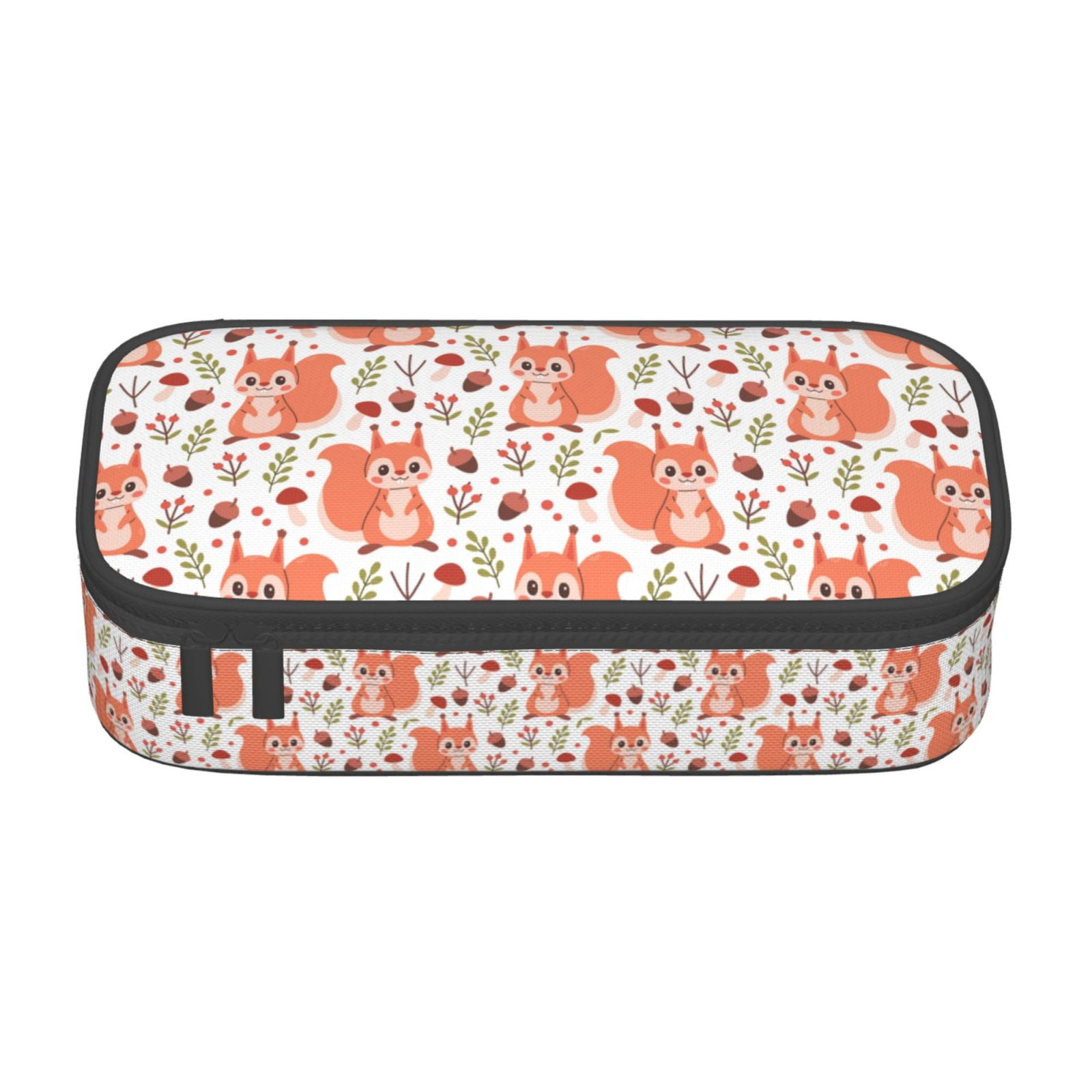 Goofa Squirrel And Pattern Pencil Case, Multi- Slot Pencil Pouch ...