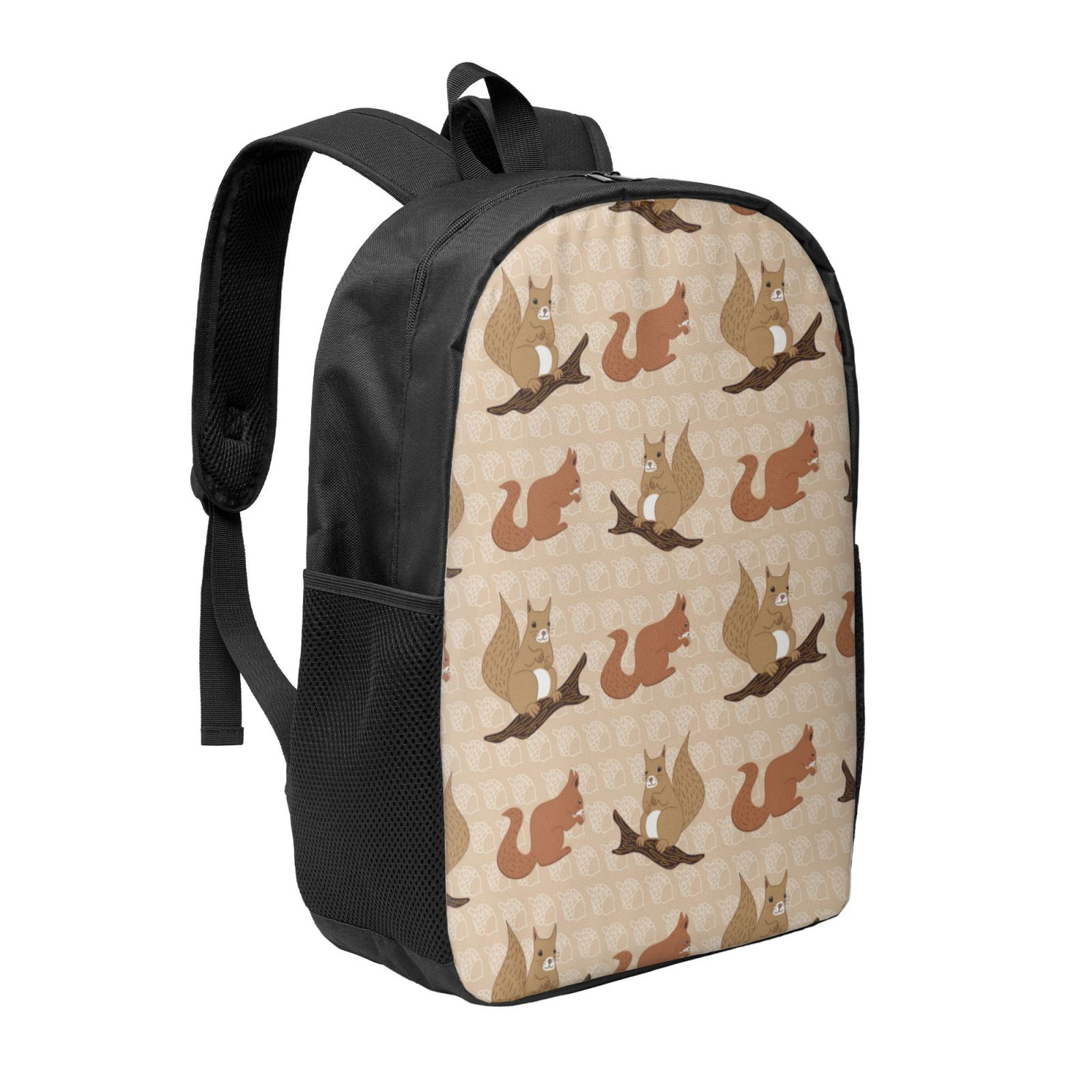 Goofa Squirrel nut backgrounds Pattern 17in Student Backpack - School ...