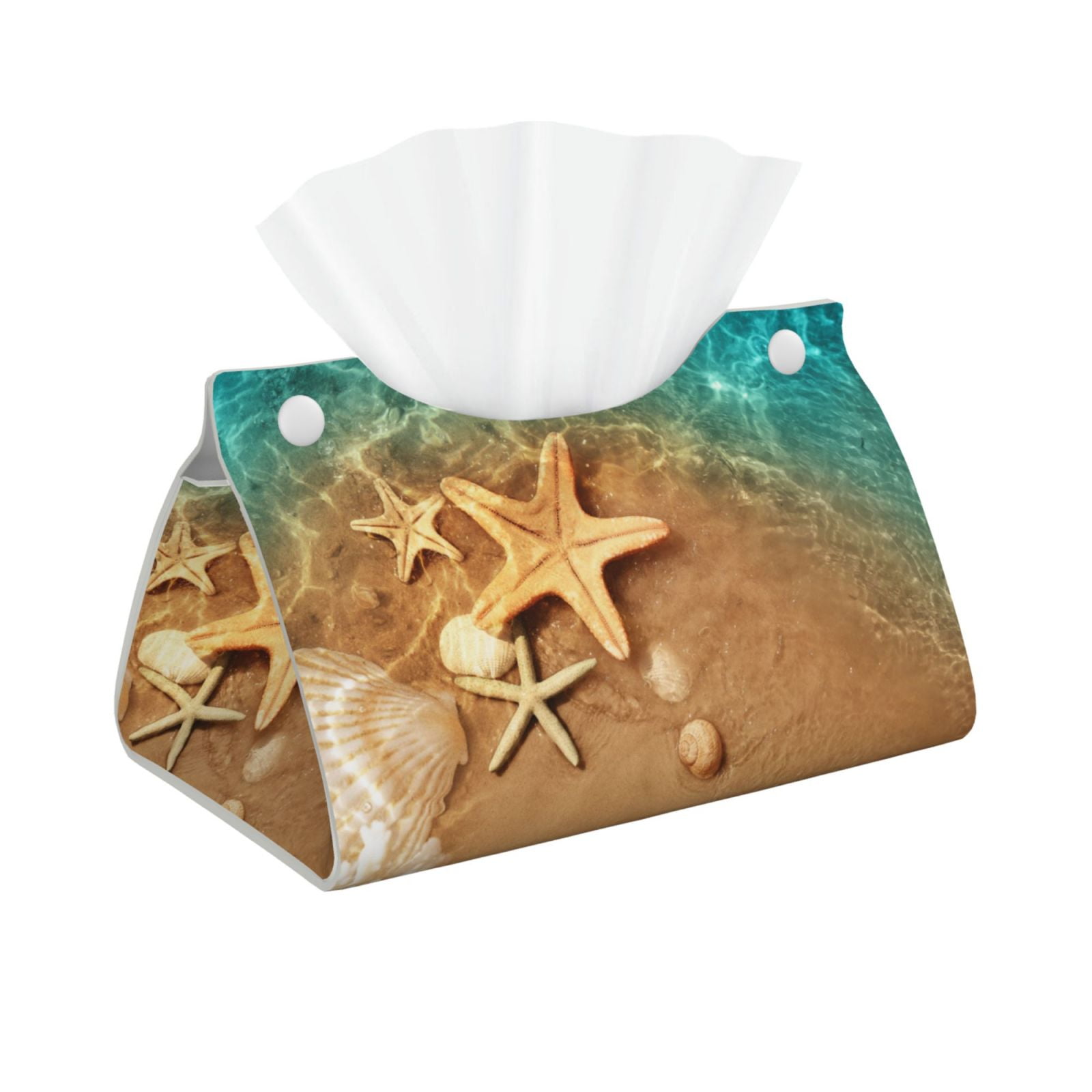 Goofa Starfish And Seashell 1 Pattern Triangle Square Tissue Box Cover ...