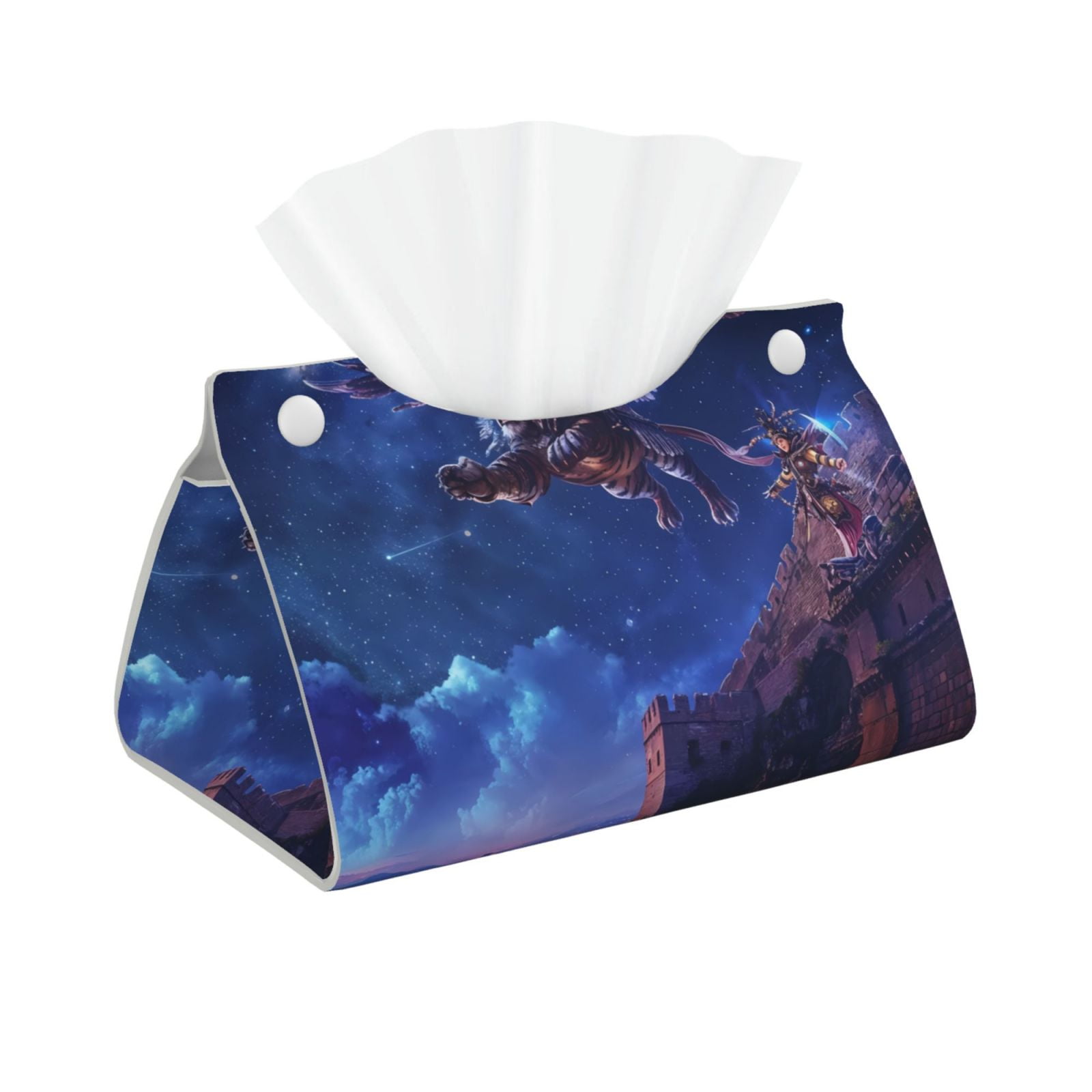 Goofa Starry Sky Wall Flying Tiger Pattern Triangle Square Tissue Box ...