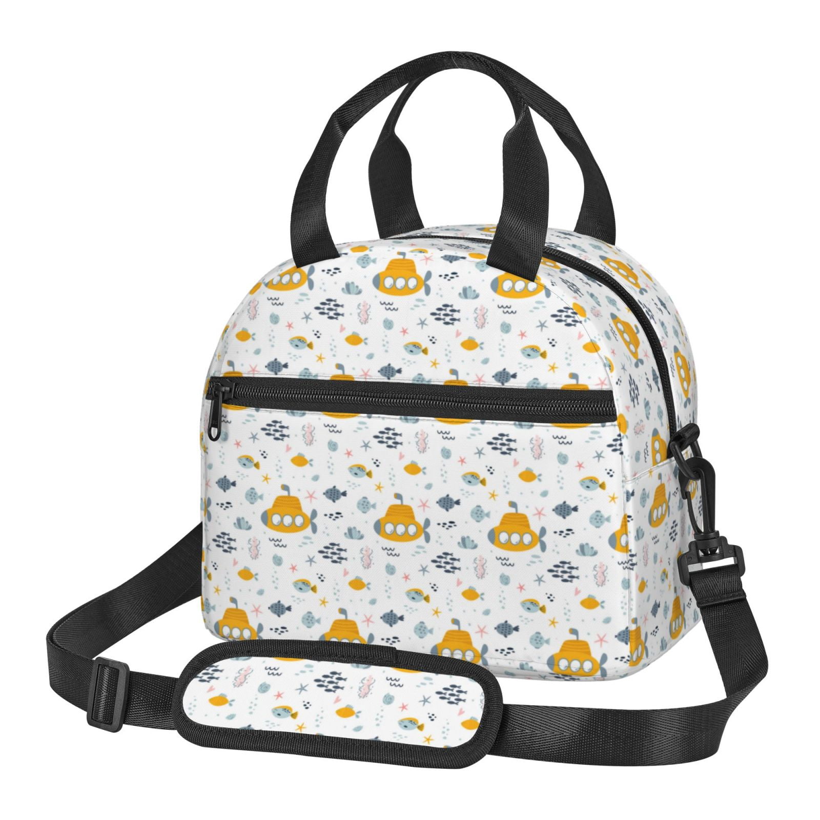Goofa Submarine Ship Pattern Lunch Bag ,Insulated Lunch Box, Small ...