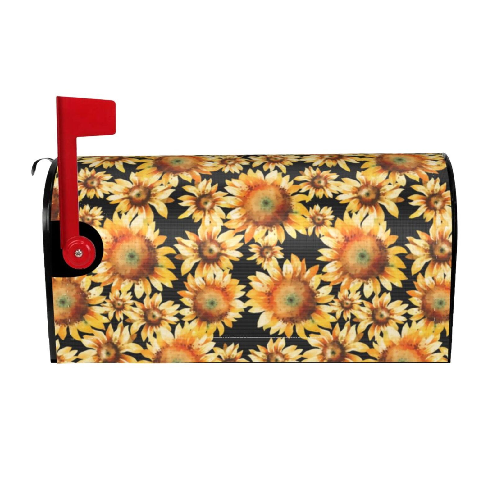 Goofa Sunflowers 1 Pattern Mailbox Cover, Mailbox Decoration with ...