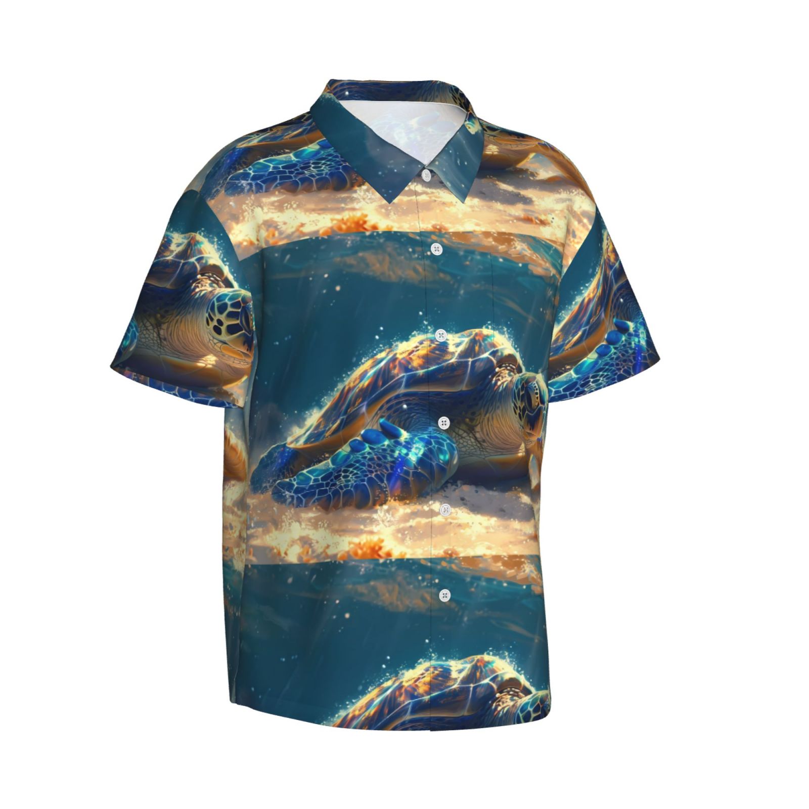 Goofa Sunshine Underwater Sand Turtle Hawaiian Shirt for Men, Unisex ...