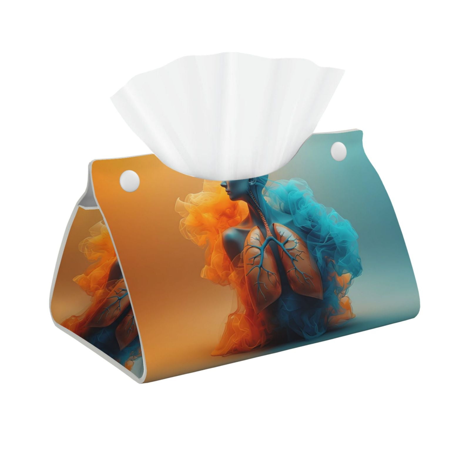 Goofa Surreal Body Art Pattern Triangle Square Tissue Box Cover, Modern ...
