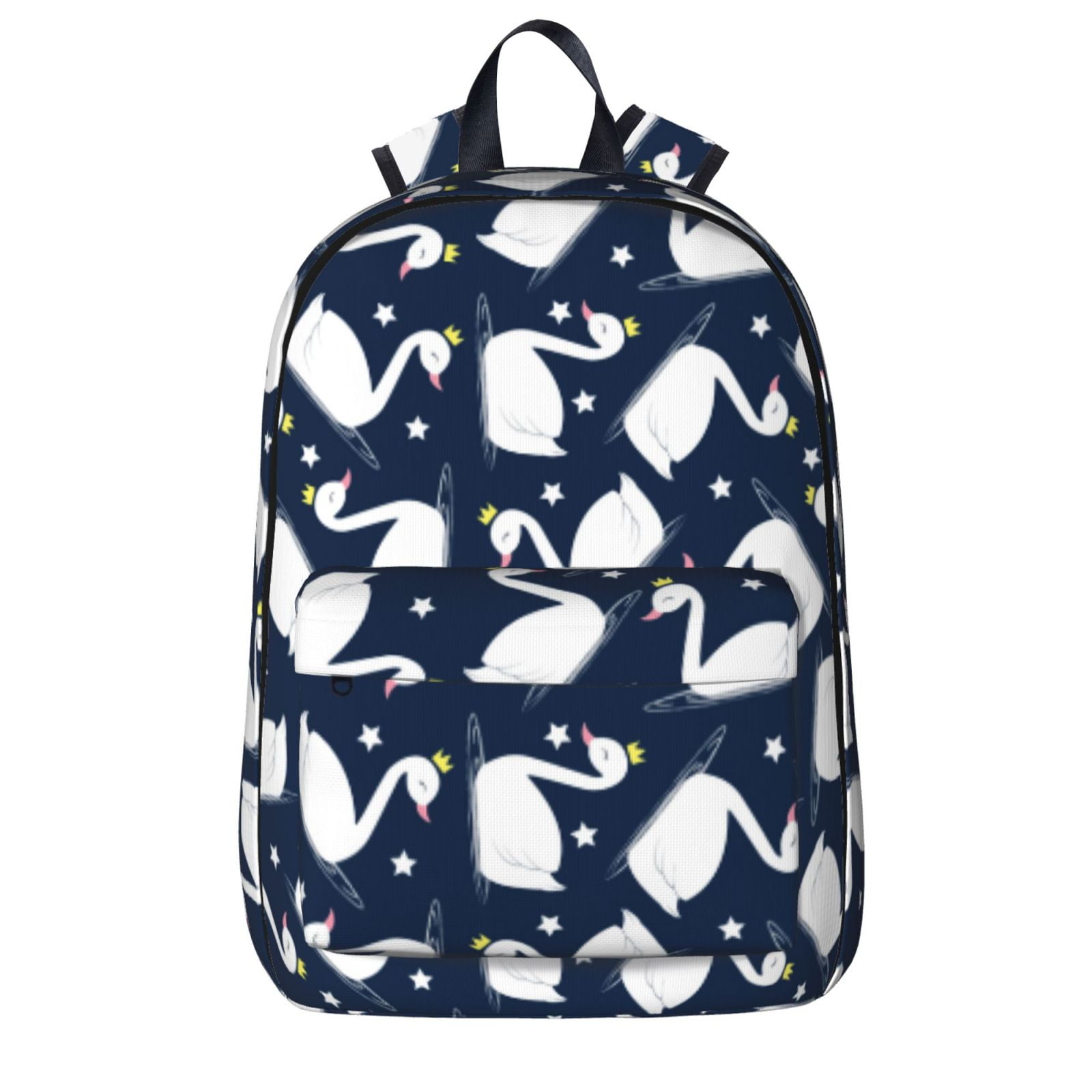 Goofa Swan Printed Backpack,Laptop Backpack,Durable Anti-Theft Travel ...