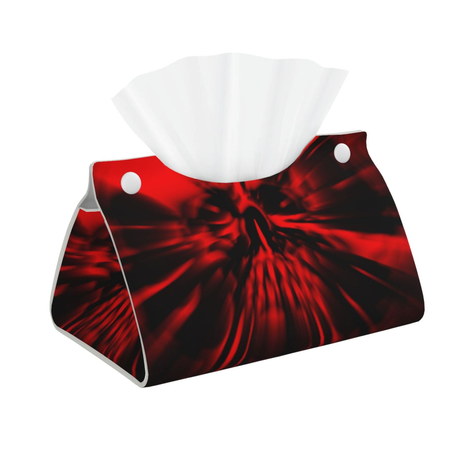 Goofa The Red Head Skull Pattern Triangle Square Tissue Box Cover ...