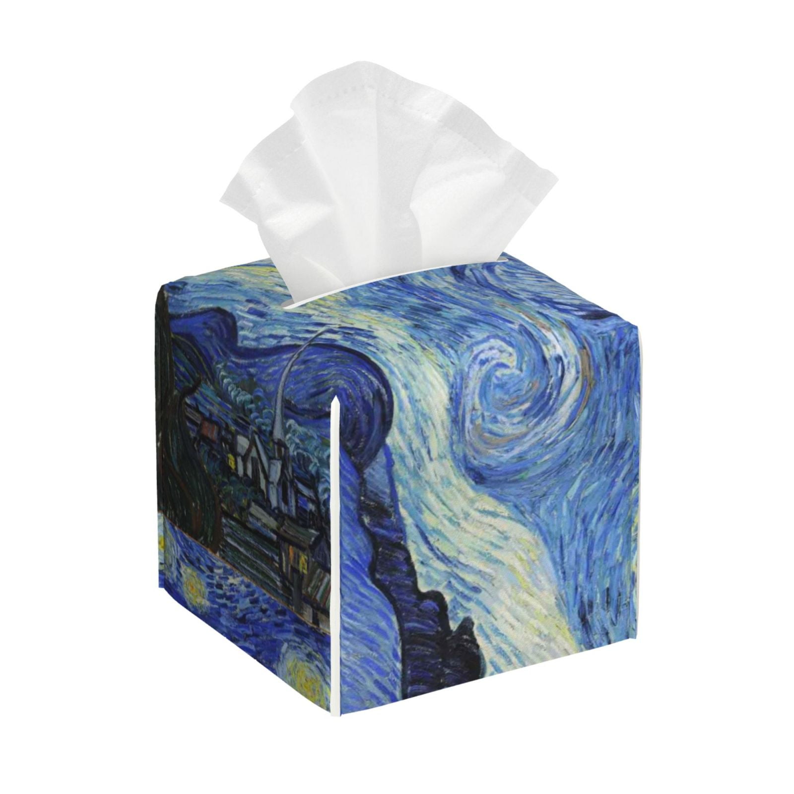 Goofa The Starry Night Tissue Box Cover PVC Leather Tissue Holder ...
