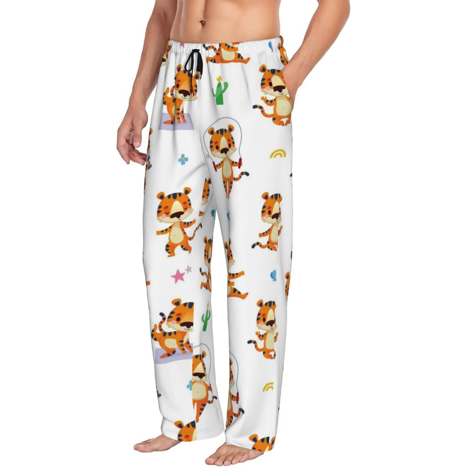 Goofa Tigers go in for Sports Printed Soft Pajama Pants for Men, Wide ...