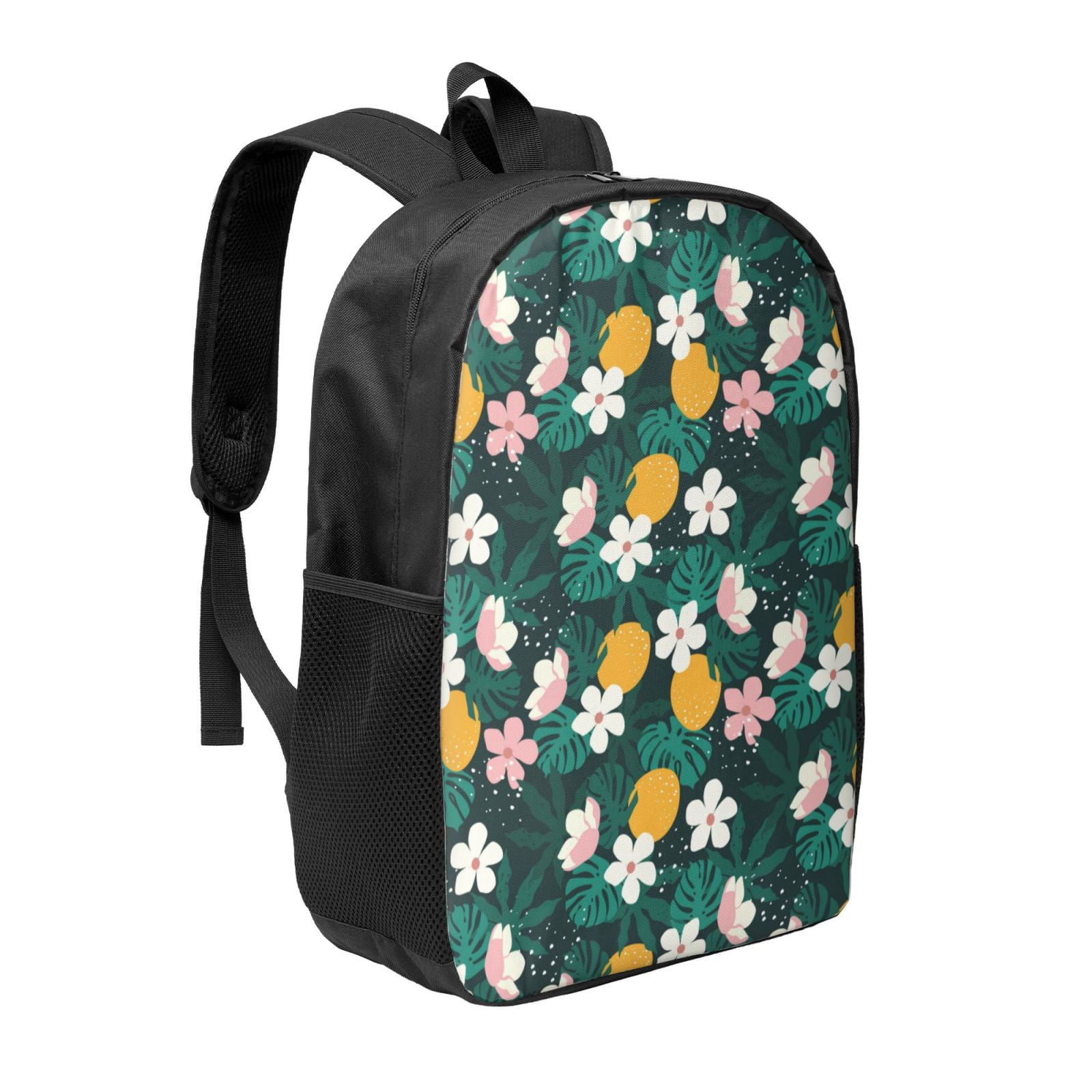 Goofa Tropical Fruit Pattern 17in Student Backpack - School, Travel ...