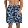 Goofa Tropical Leaves Printed Mens Swim Trunks Summer Quick Dry Short ...